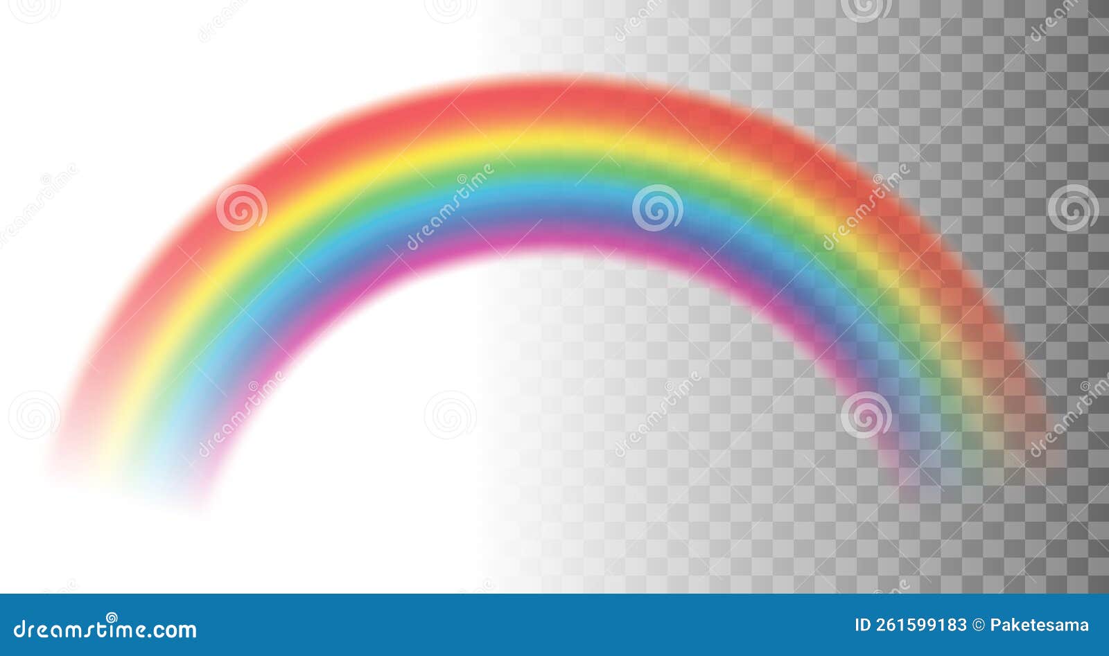 Rainbow Design Element with Transparency Stock Vector - Illustration of ...