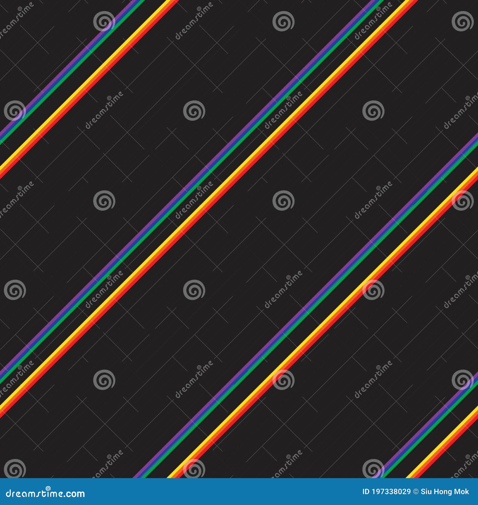 Rainbow Stripe Seamless Pattern Background in Diagonal Style Stock ...