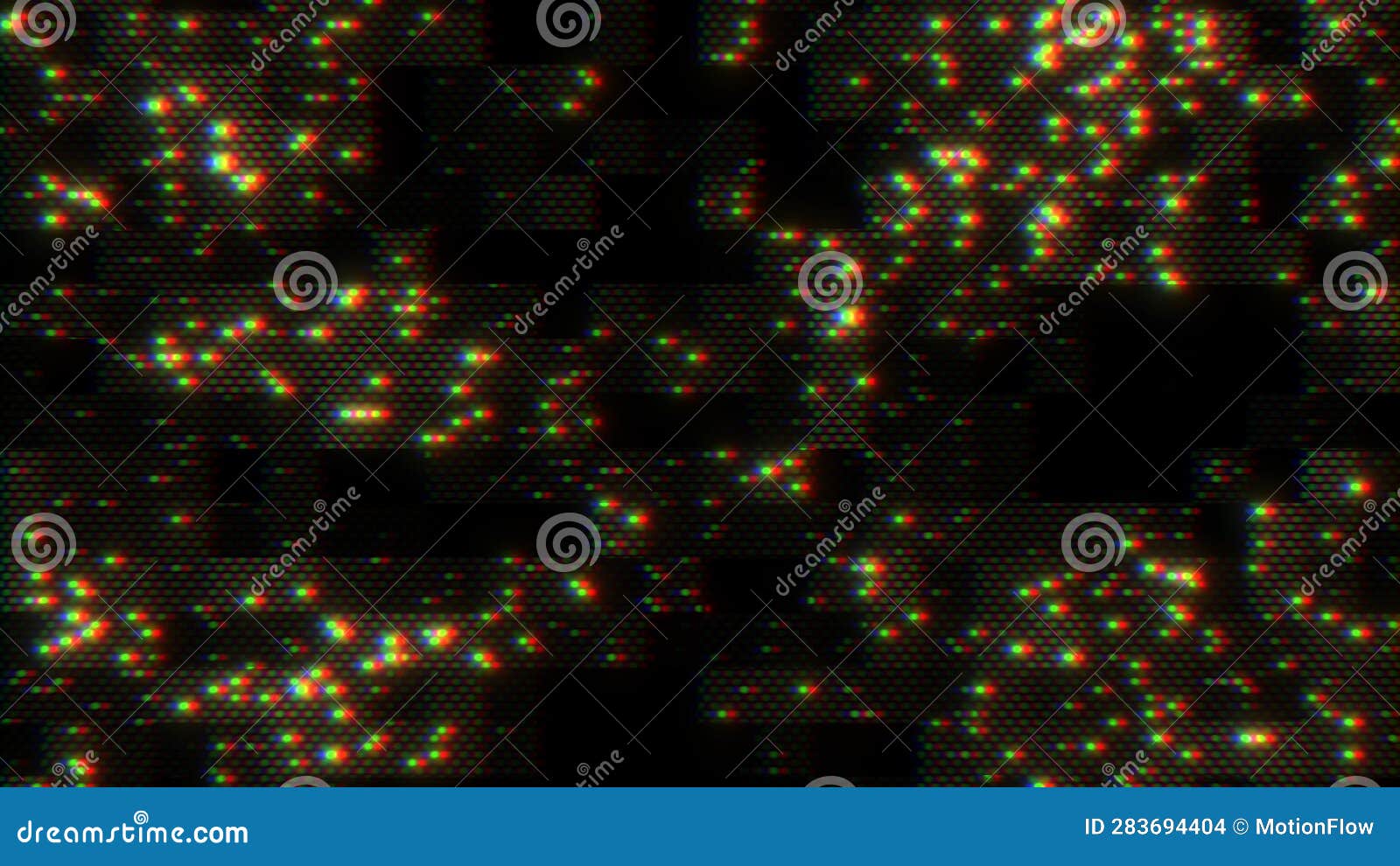 Rainbow Digital Dots Pattern on Computer Screen Stock Footage - Video ...