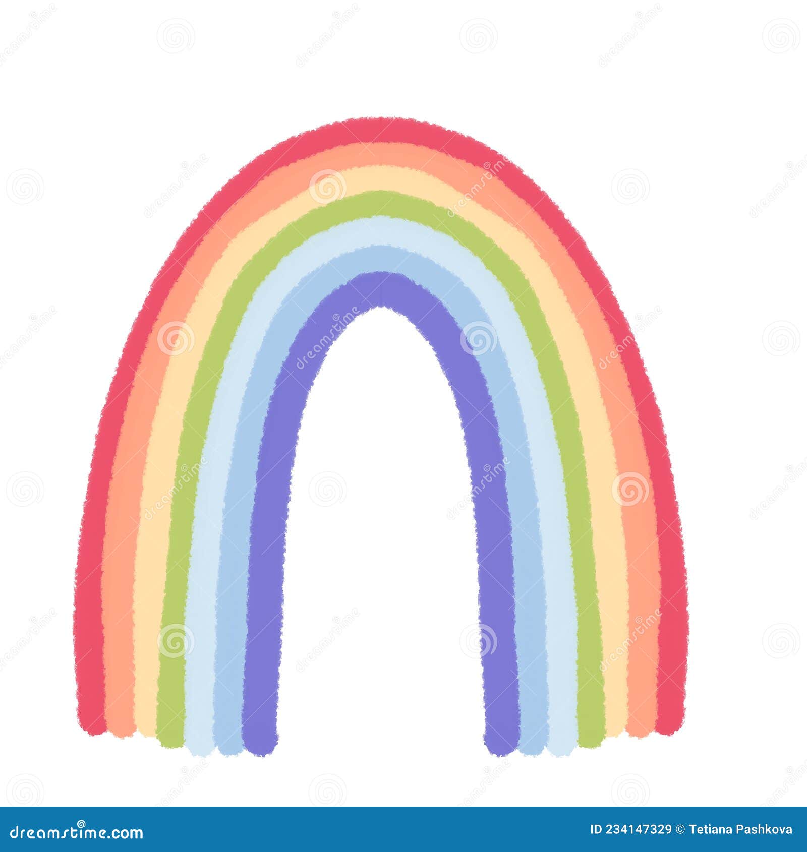 Rainbow Doodle or Kids and Cards and Fabrics and Wrapping Paper Stock ...