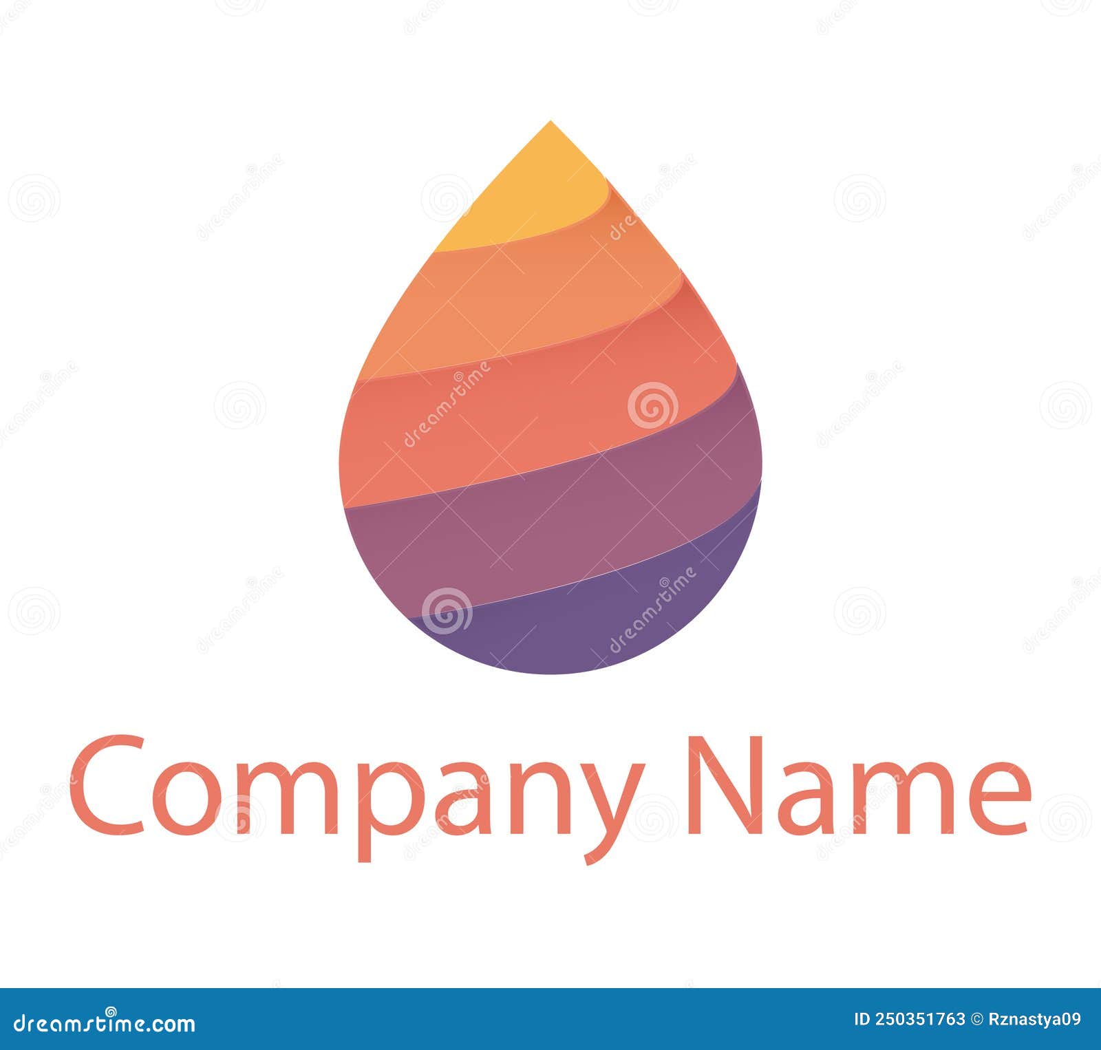 Rainbow Drop Icon. Logo Of Laundry, Dry-clean. Helix, Spiral Drop With ...