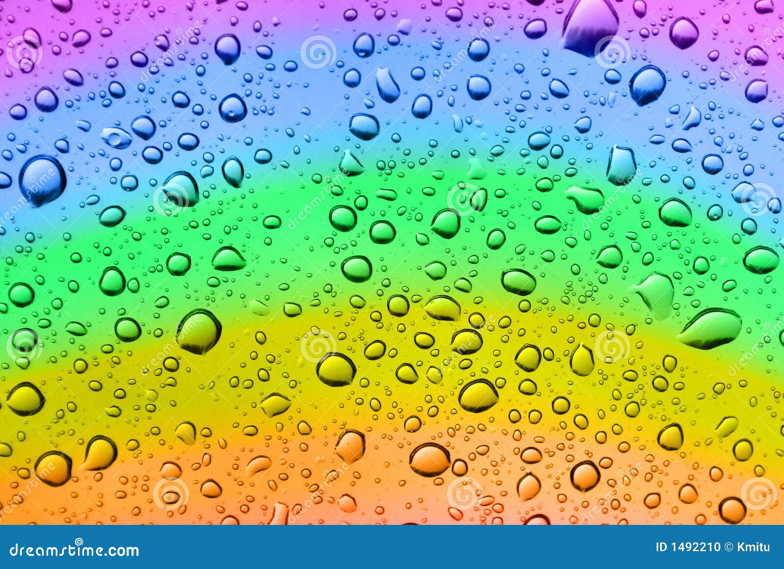 Rainbow drops stock photo. Image of pluvial, multicolored - 1492210