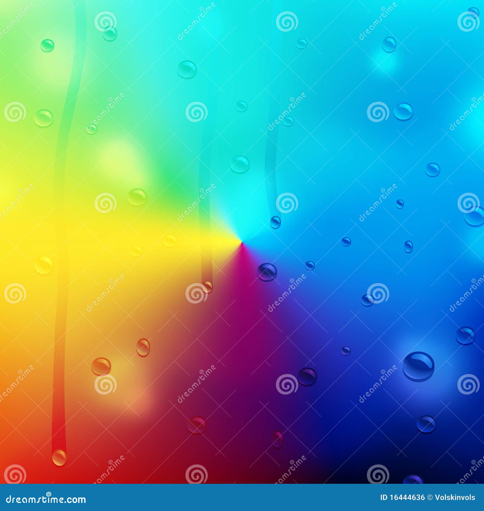 Rainbow Drops stock vector. Illustration of colorful - 16444636