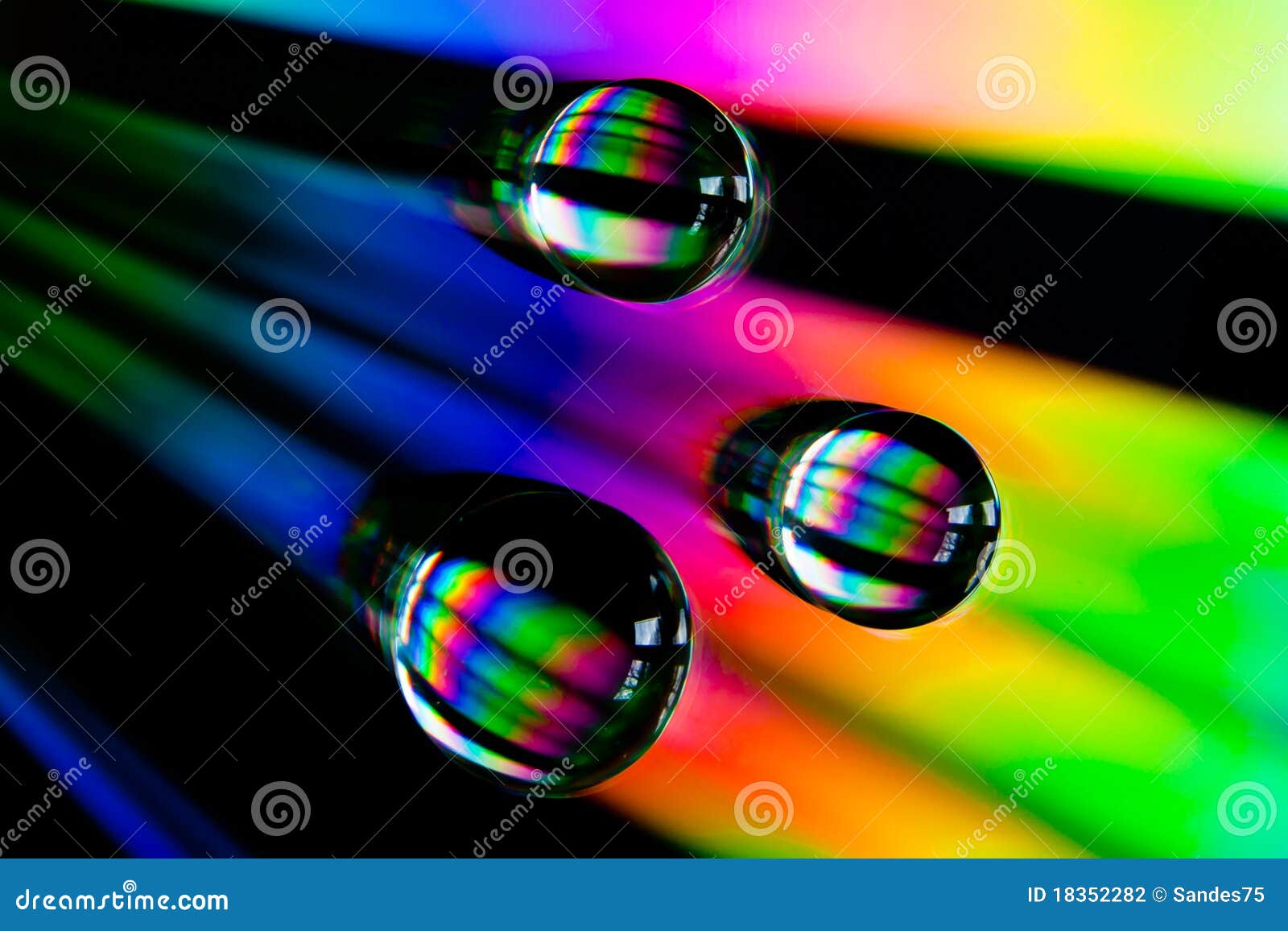 Rainbow drops stock photo. Image of compact, beauty, path - 18352282