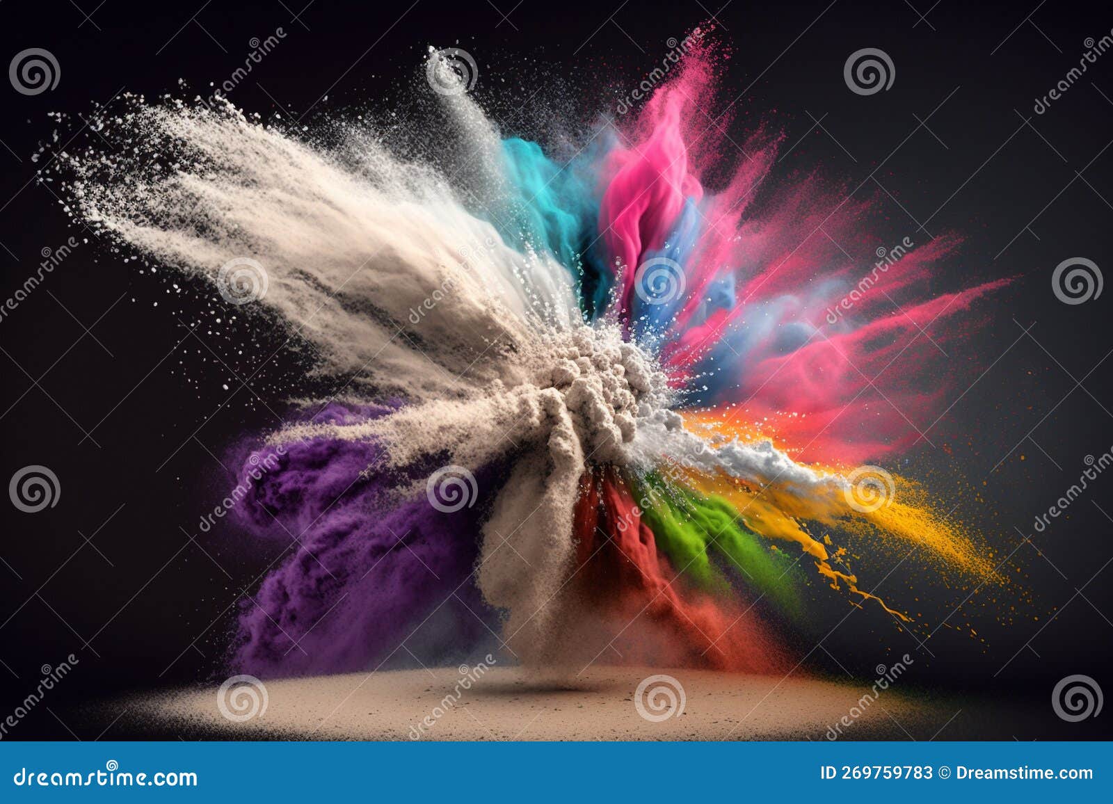 Rainbow Dust Explosion, Diversity Concept Stock Illustration ...