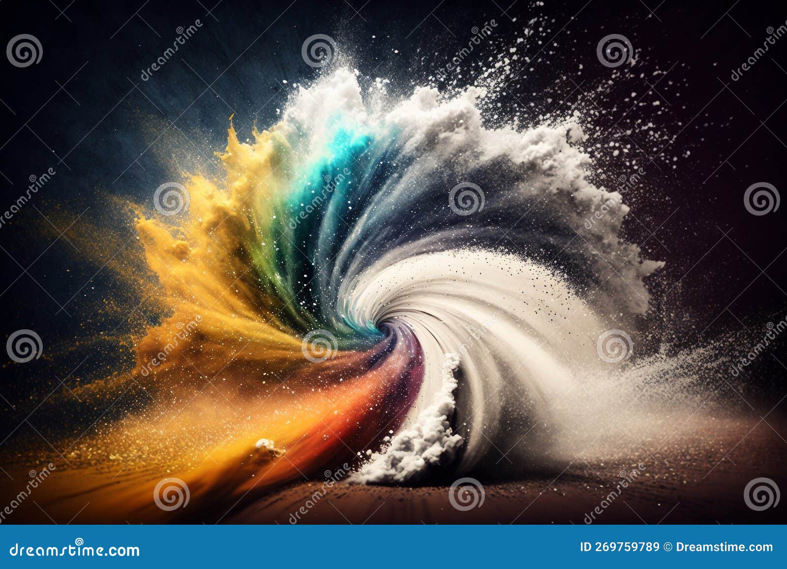 Rainbow Dust Explosion, Diversity Concept Stock Illustration ...