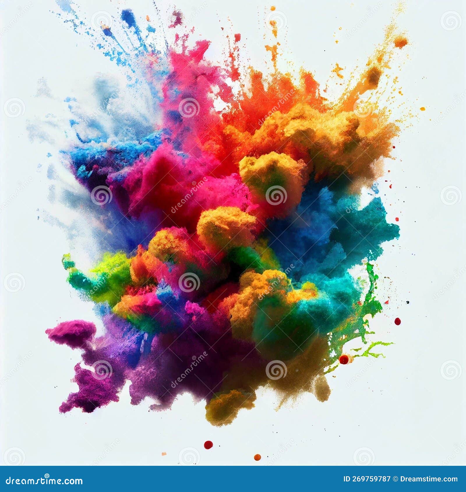 Rainbow Dust Explosion, Diversity Concept Stock Illustration ...