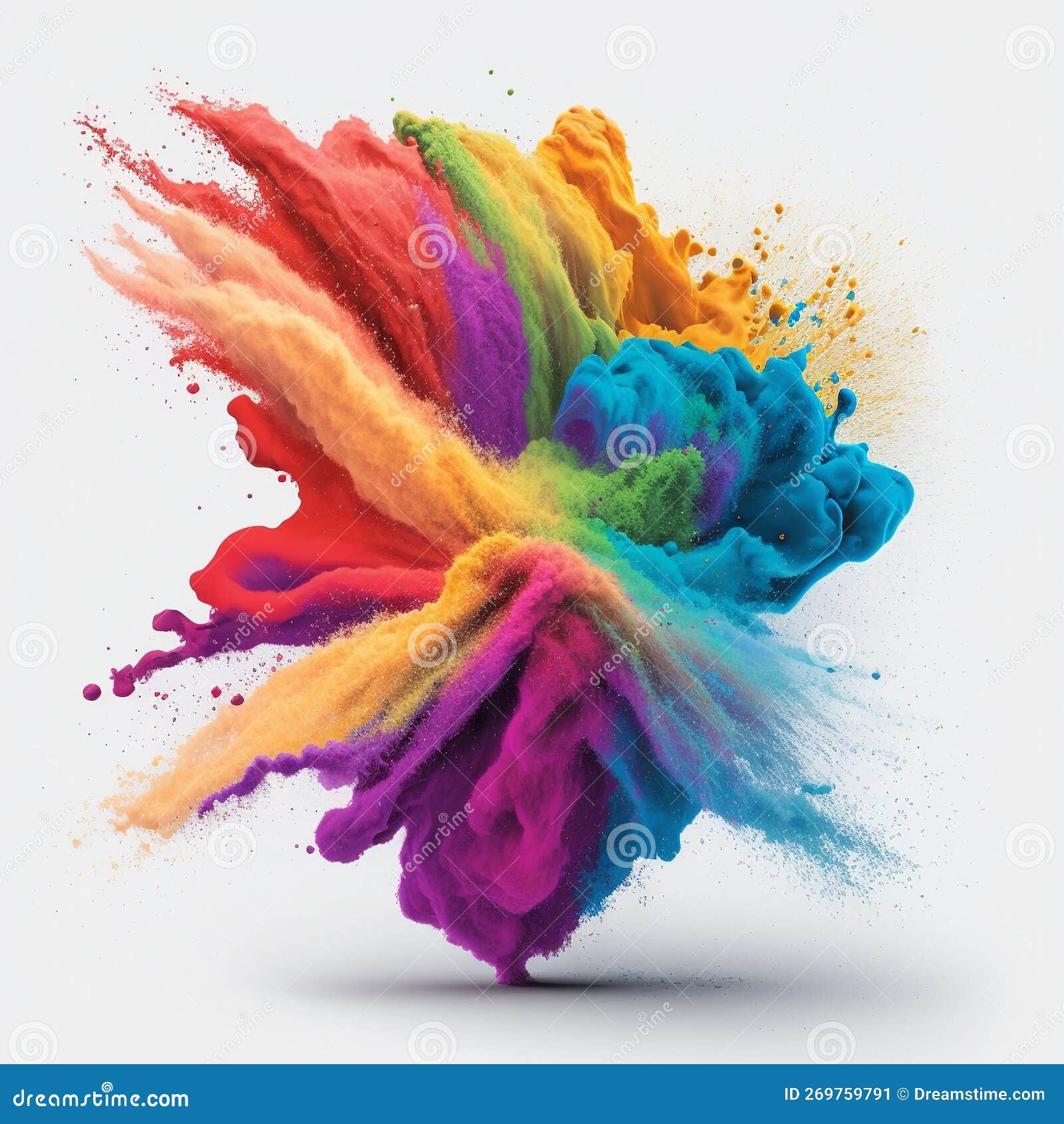 Rainbow Dust Explosion, Diversity Concept Stock Illustration ...