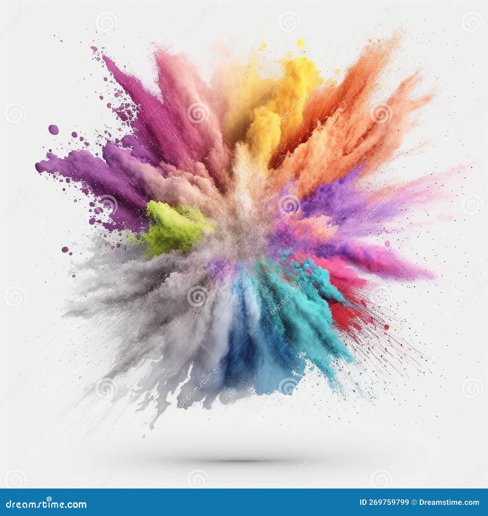 Rainbow Dust Explosion, Diversity Concept Stock Illustration ...