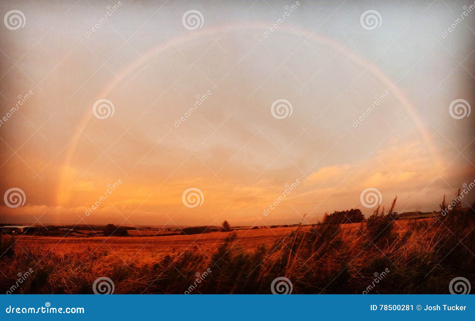 Rainbow stock image. Image of morning, gold, rainbow - 78500281