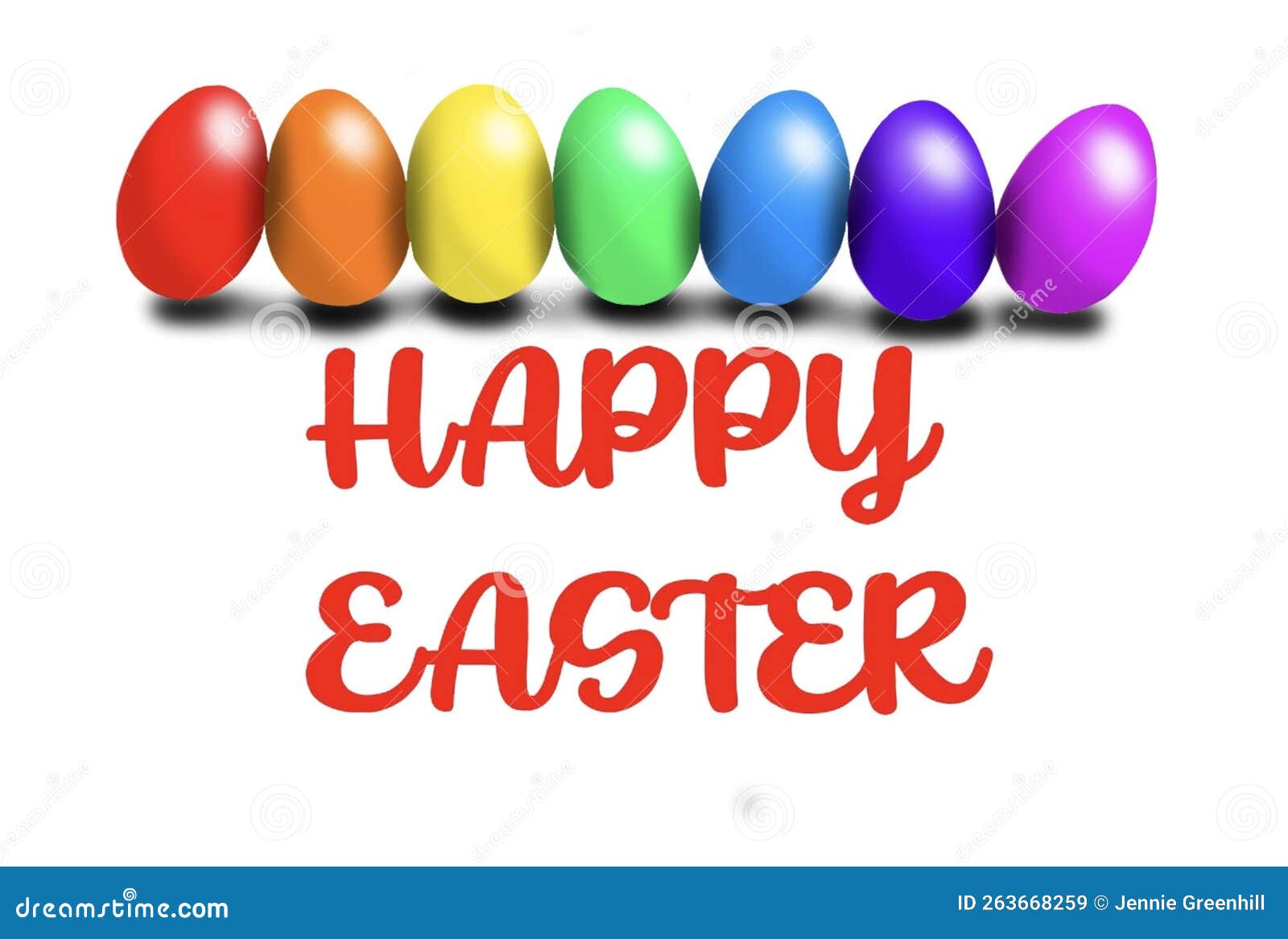 Rainbow Easter Egg With Flower Texture Watercolor Background . Royalty ...