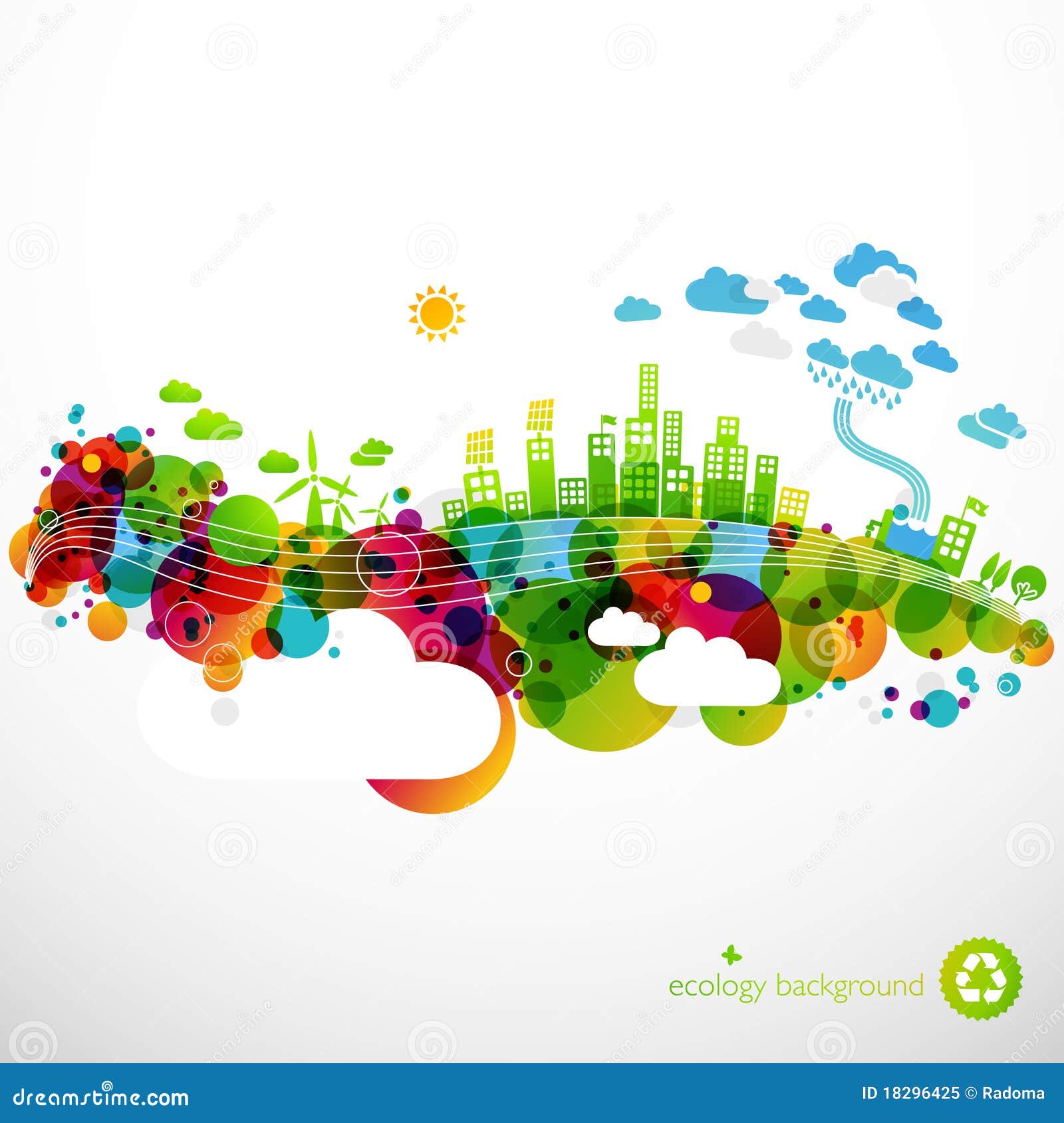 Rainbow Of Recycling Symbols Stock Photo | CartoonDealer.com #14182638