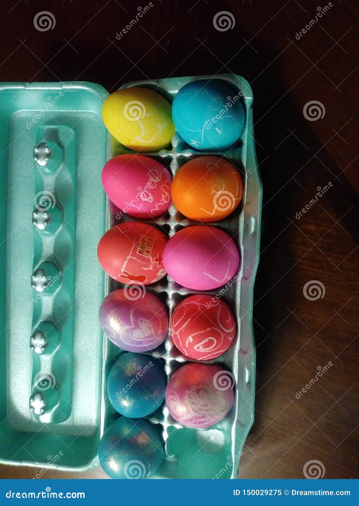 Rainbow eggs stock image. Image of carton, eggs, rainbow - 150029275