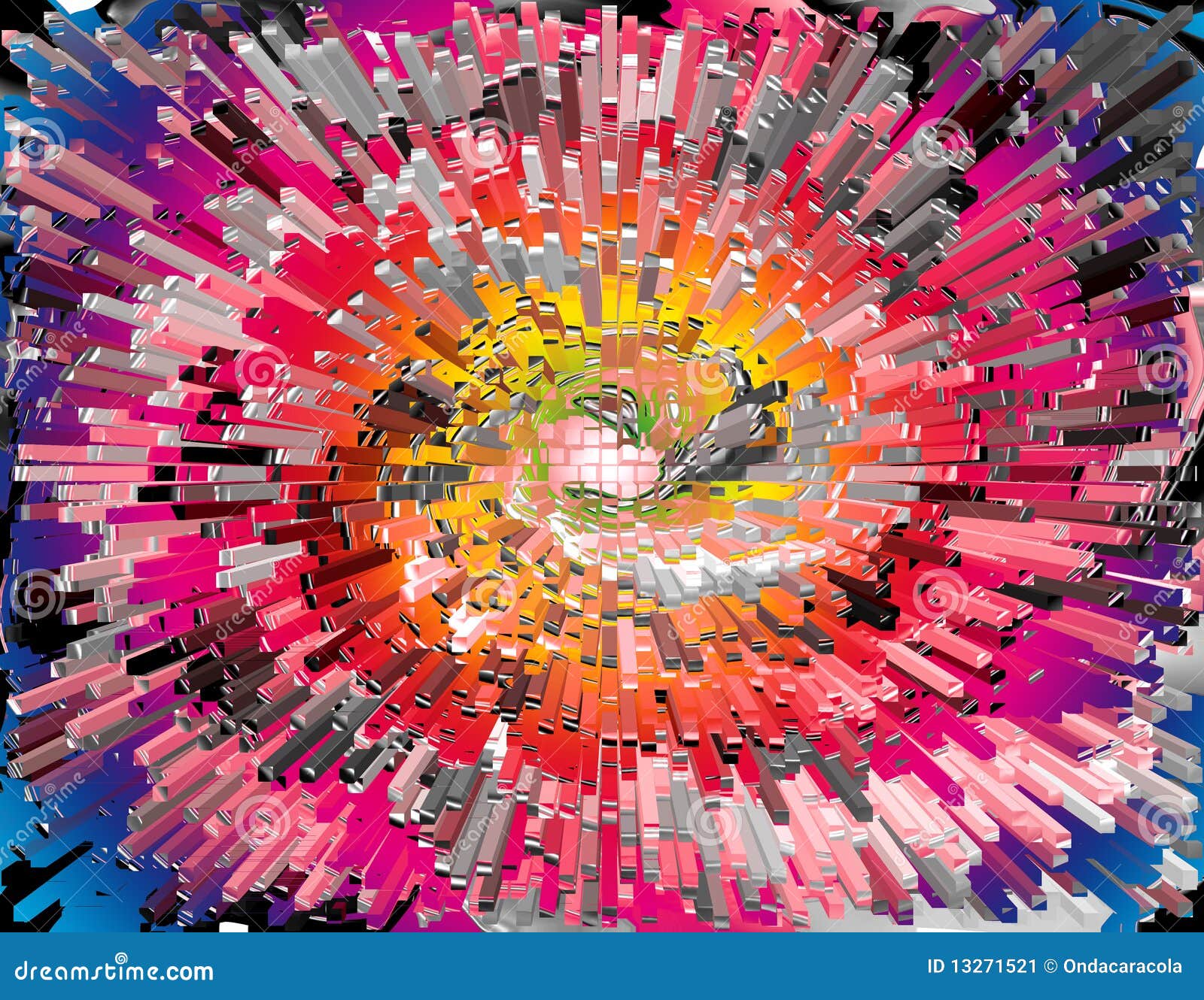 Rainbow explosion stock illustration. Illustration of decoration - 13271521