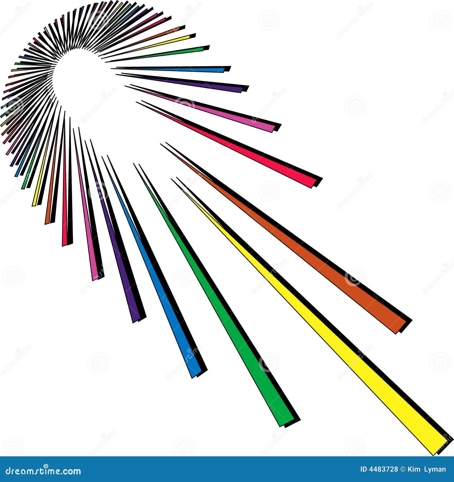 Rainbow Explosion Picture. Image: 4483728