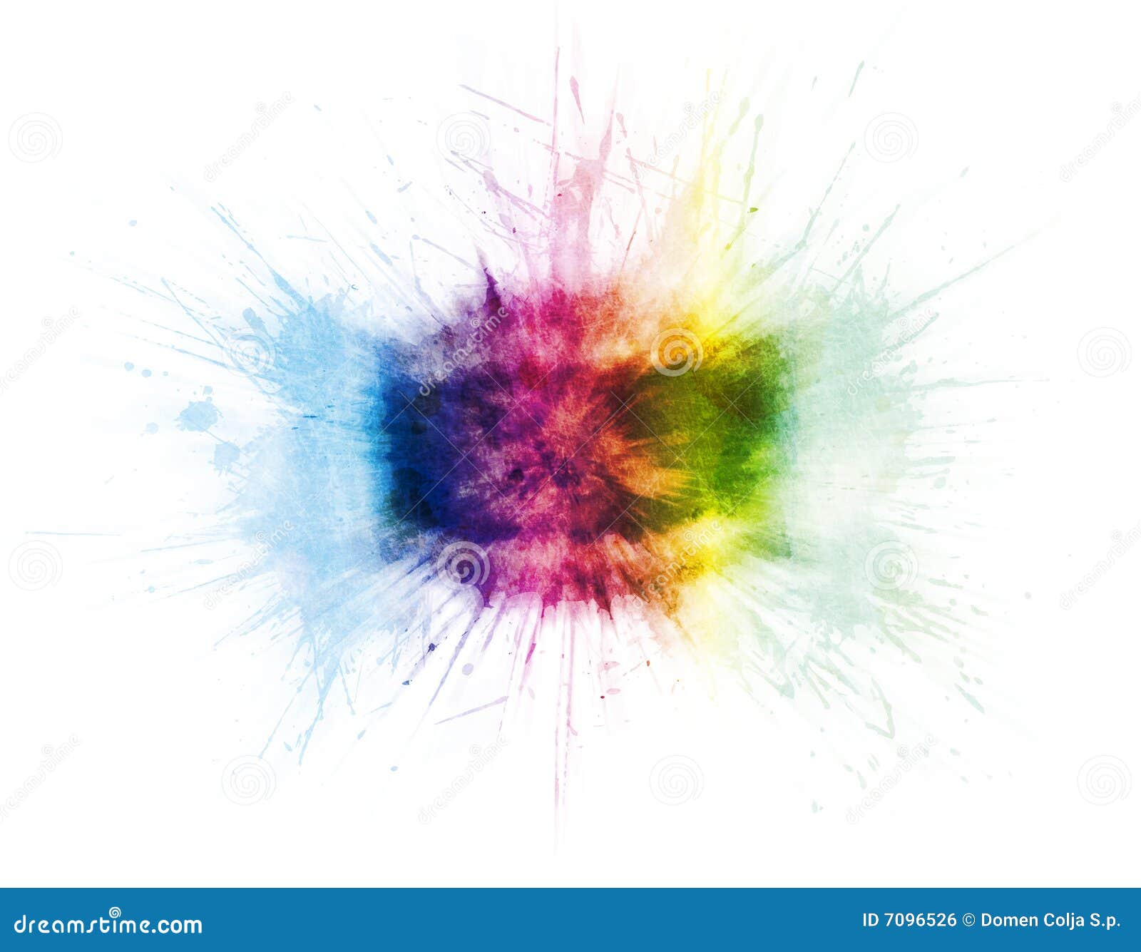 Rainbow explosions stock illustration. Illustration of design - 7096526