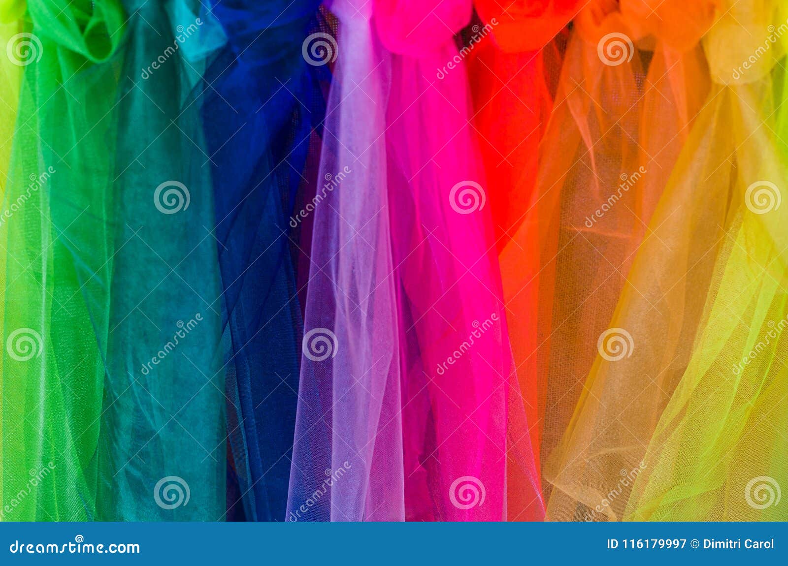 Rainbow Fabric Background with Interesting Colors and Textures Stock ...