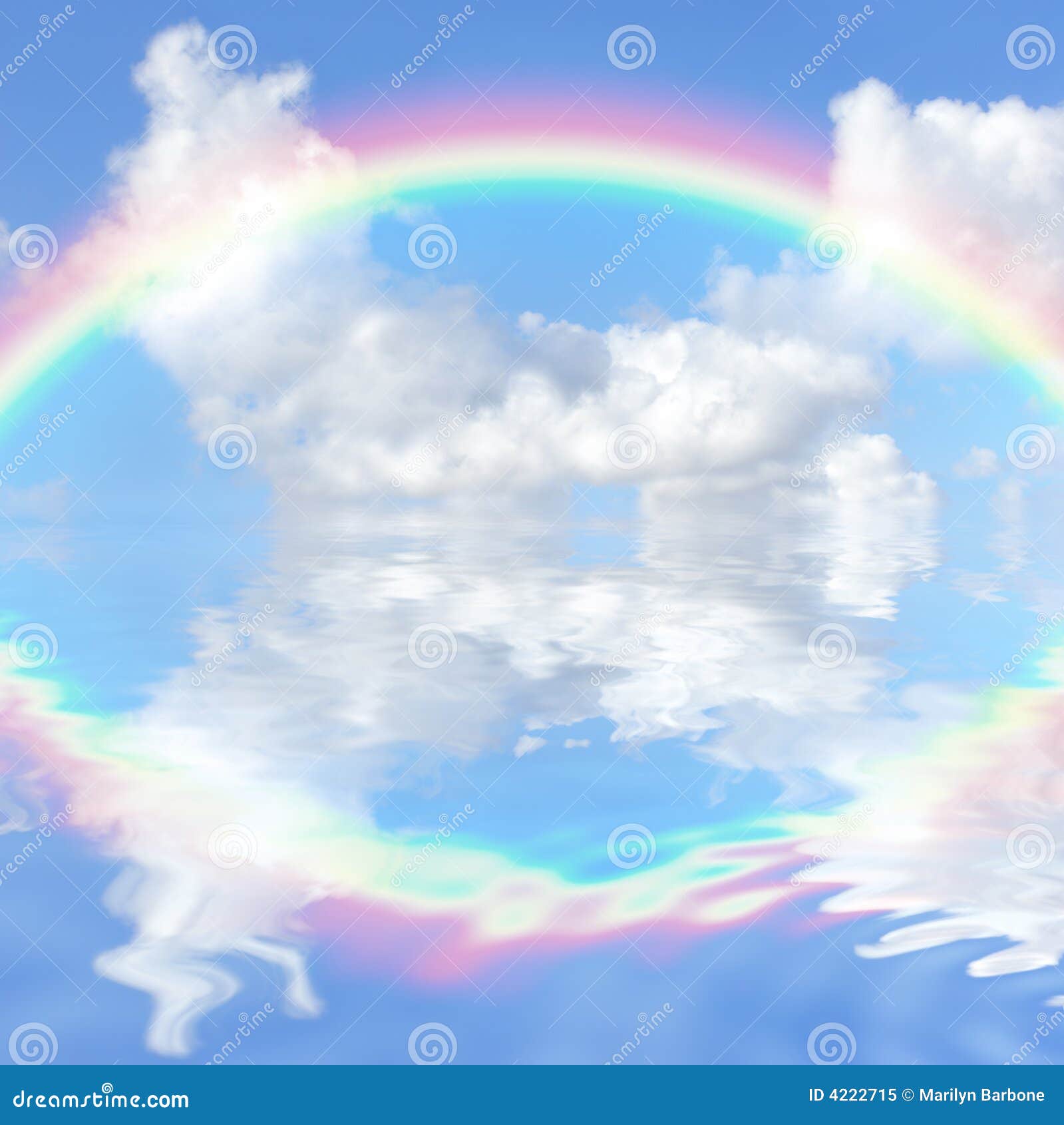 Rainbow Fantasy stock illustration. Illustration of cloudy - 4222715
