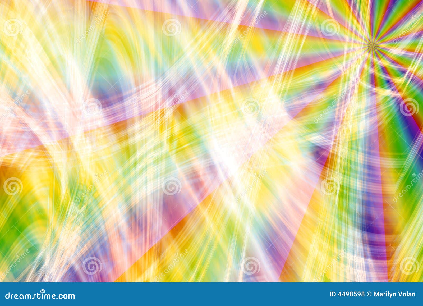 Rainbow Fireworks Burst Stock Photography | CartoonDealer.com #4498598