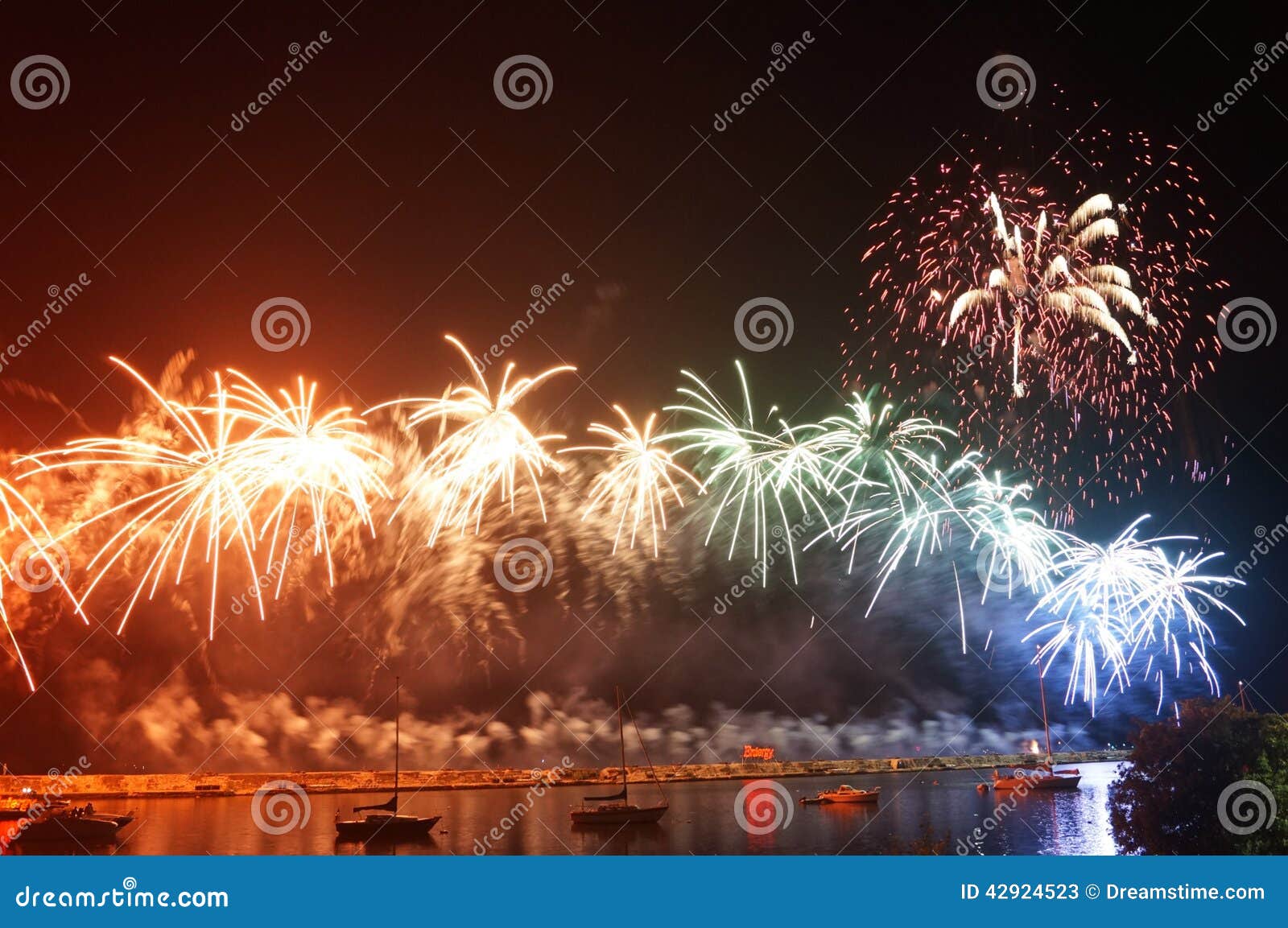 Rainbow Fireworks Stock Photo | CartoonDealer.com #9721788