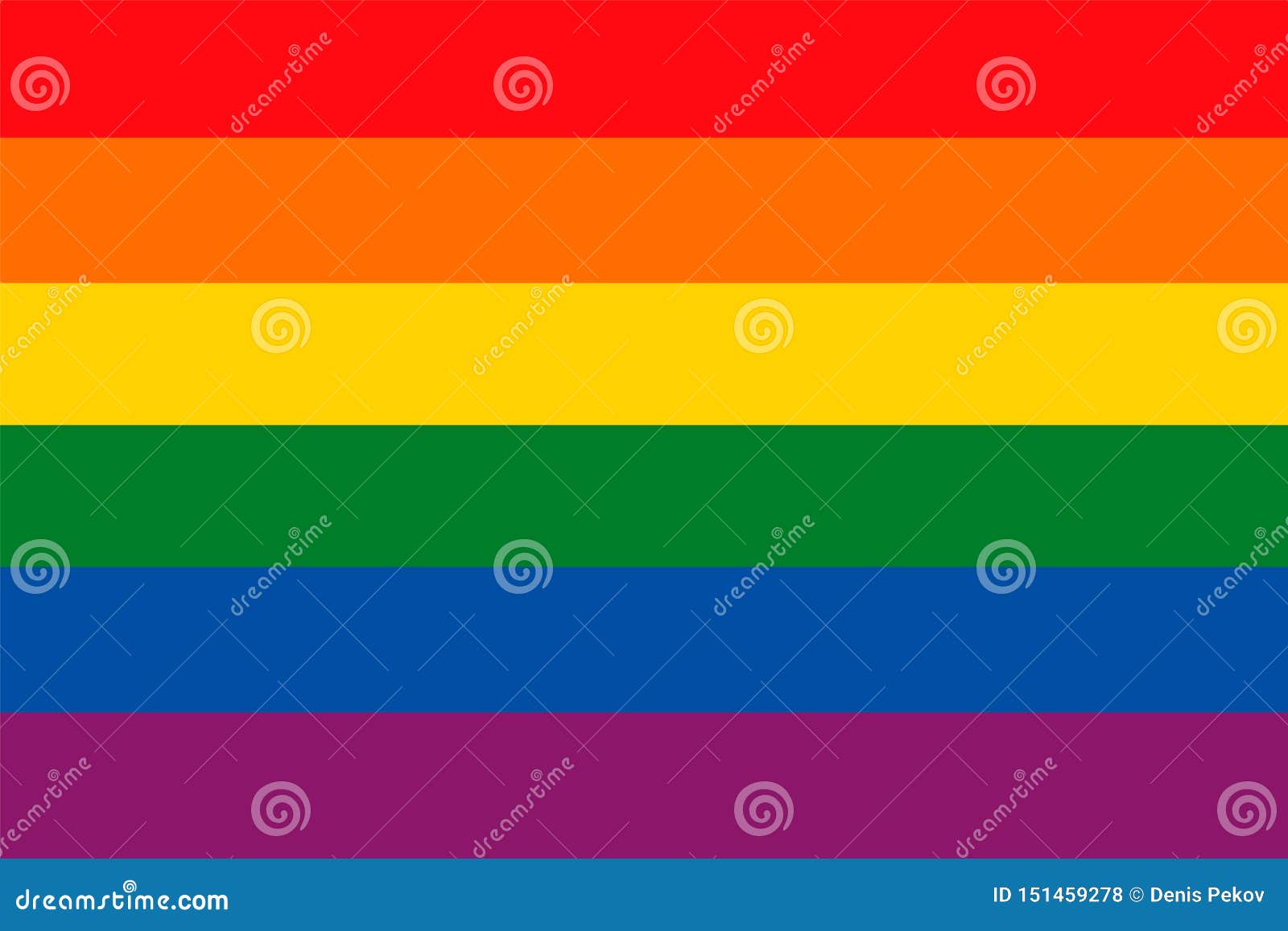 Rainbow Flag As a Background Stock Illustration - Illustration of ...