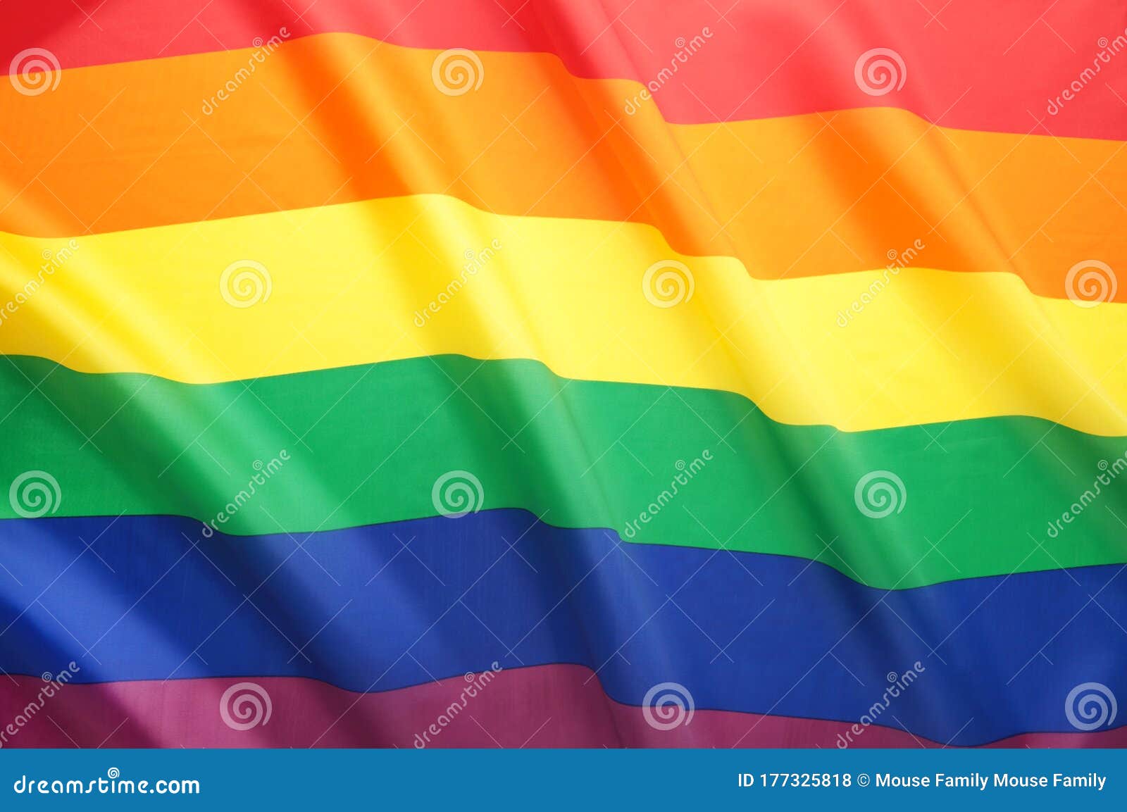 A Rainbow Flag Background with Copy Space Stock Photo - Image of green ...