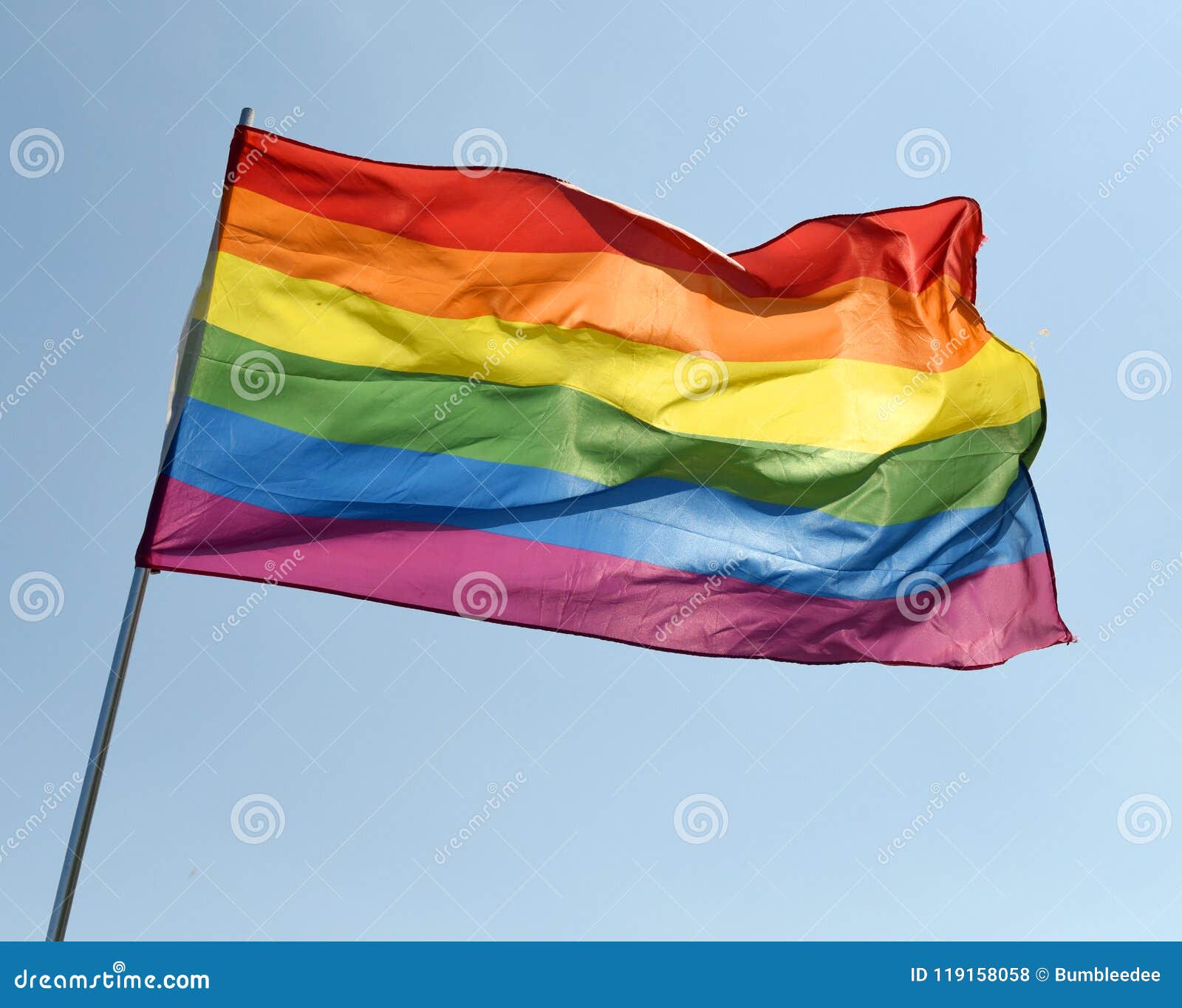 Rainbow Flag Background, Commonly Known As The Gay Pride Flag Or LGBTQ ...