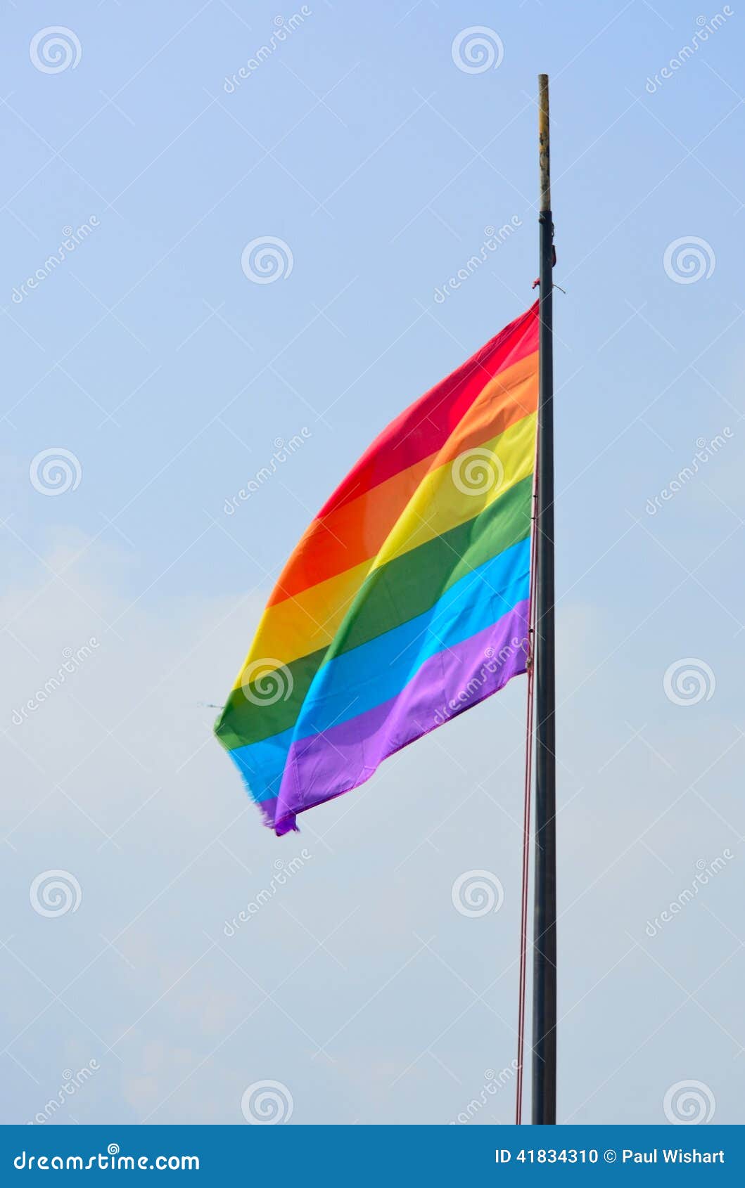 Rainbow Flag stock photo. Image of colors, banner, purple - 41834310