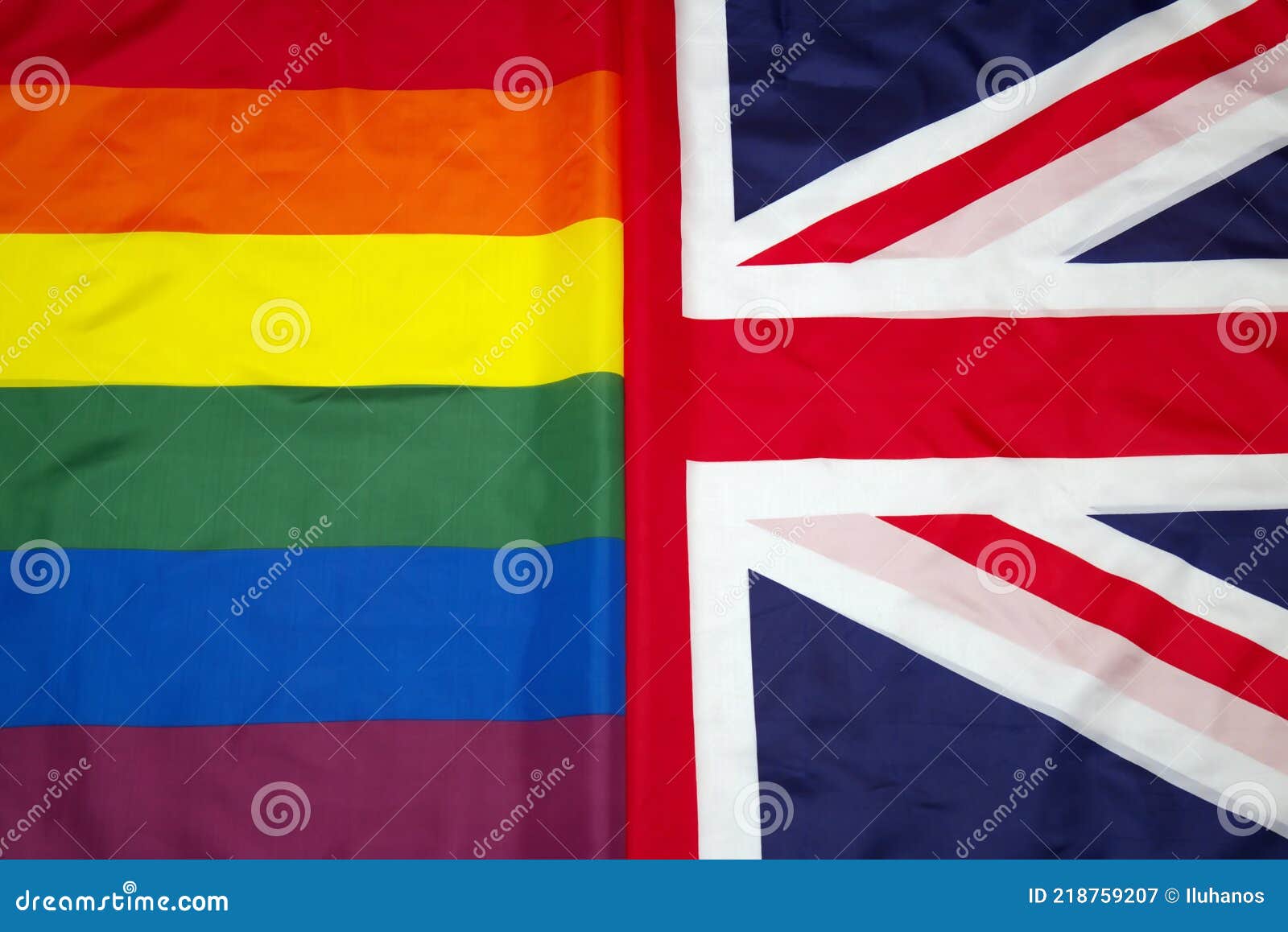 Rainbow flag LGBT movement stock image. Image of horizontal - 218759207