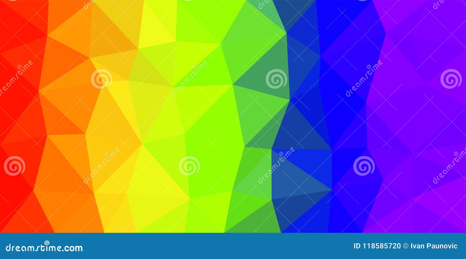 Rainbow Flag Low Poly Vector Background Stock Vector - Illustration of geometric, grid: 118585720
