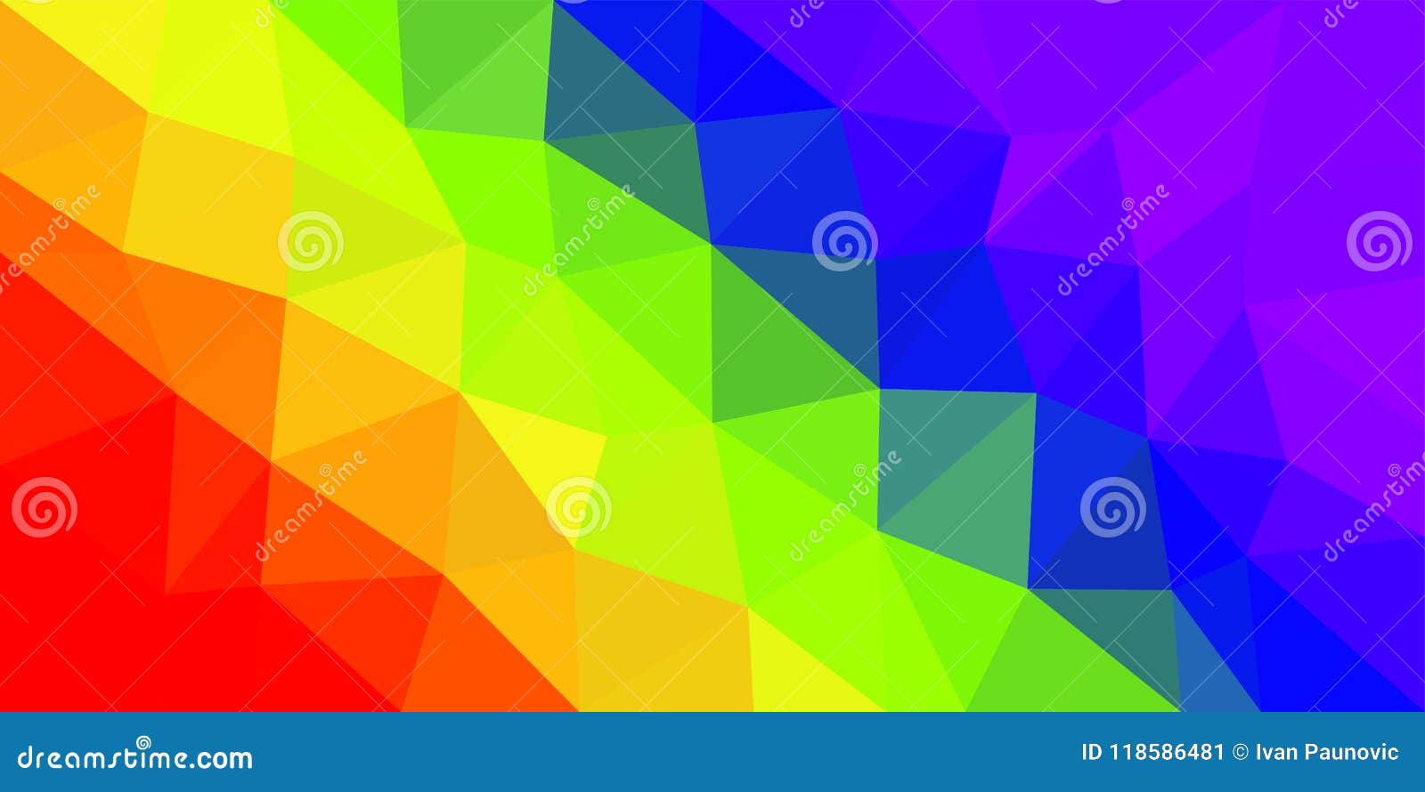Rainbow Flag Low Poly Vector Background Stock Vector - Illustration of gradient, backdrop: 118586481