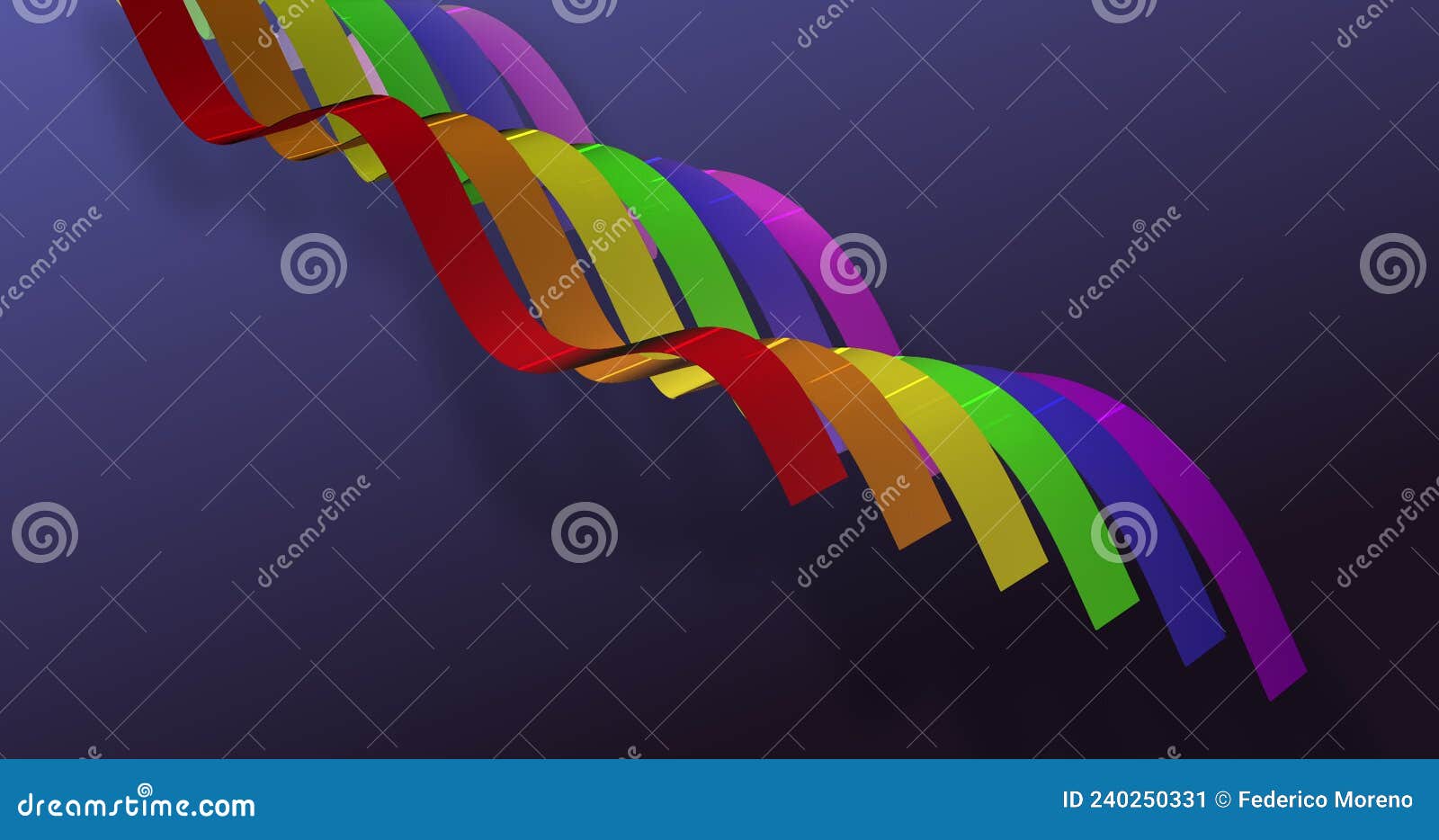 Rainbow Flag Made of Wavy Ribbons. Pride Concept Stock Video - Video of ...