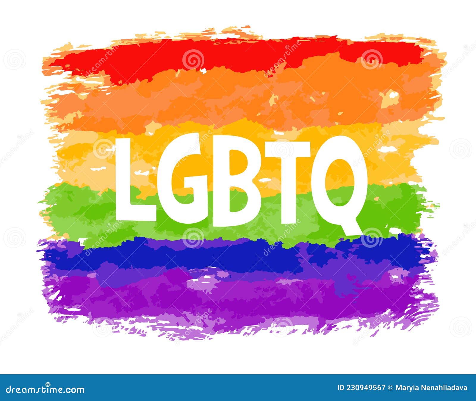 Rainbow Flag Movement Lgbt Flat Icon Symbol Of Sexual Minorities