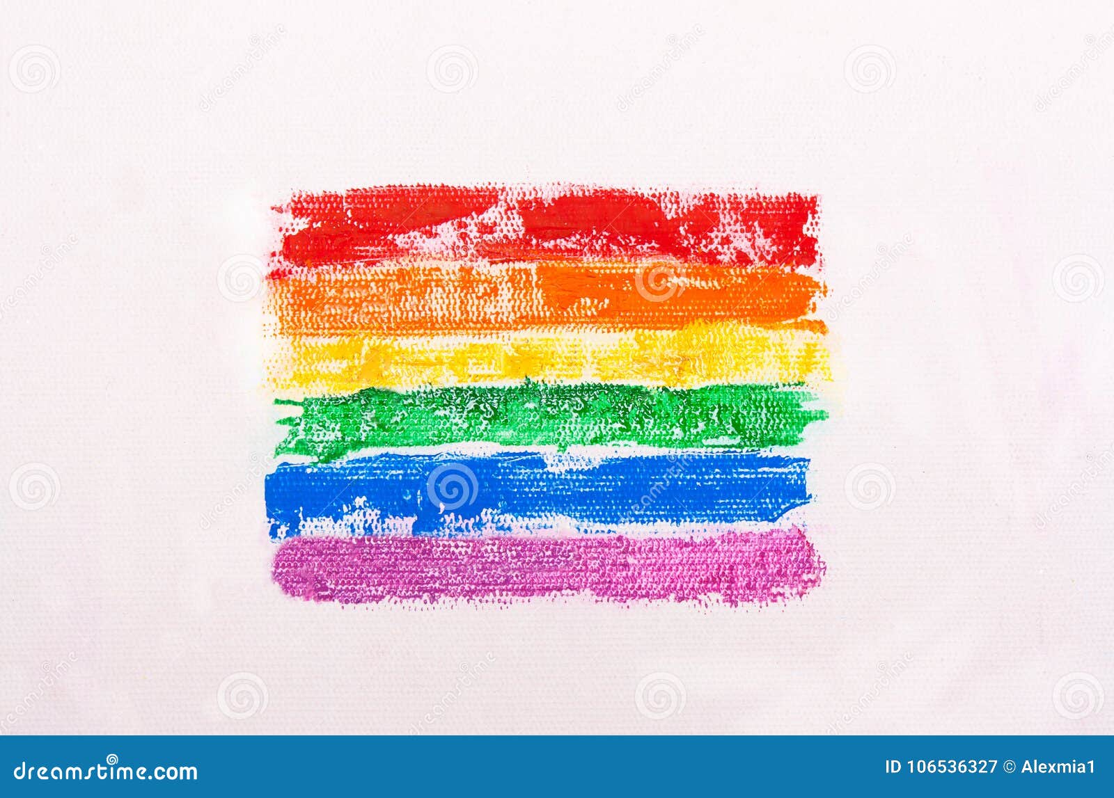Rainbow Flag Painted . the LGBT Symbol Stock Image - Image of purple ...