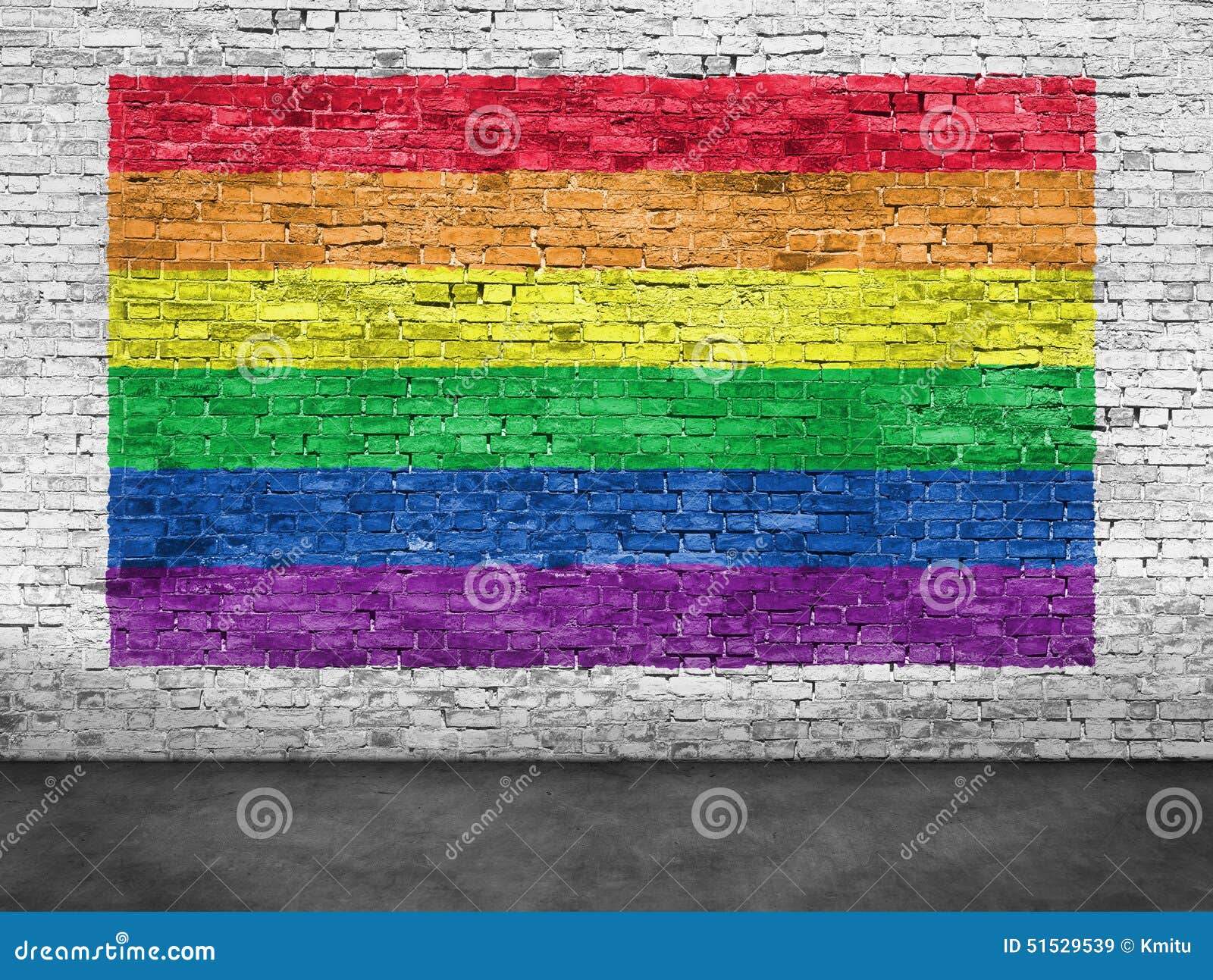 Rainbow Flag Of LGBTQ For Pride Month On Fabric Texture With Ripple ...
