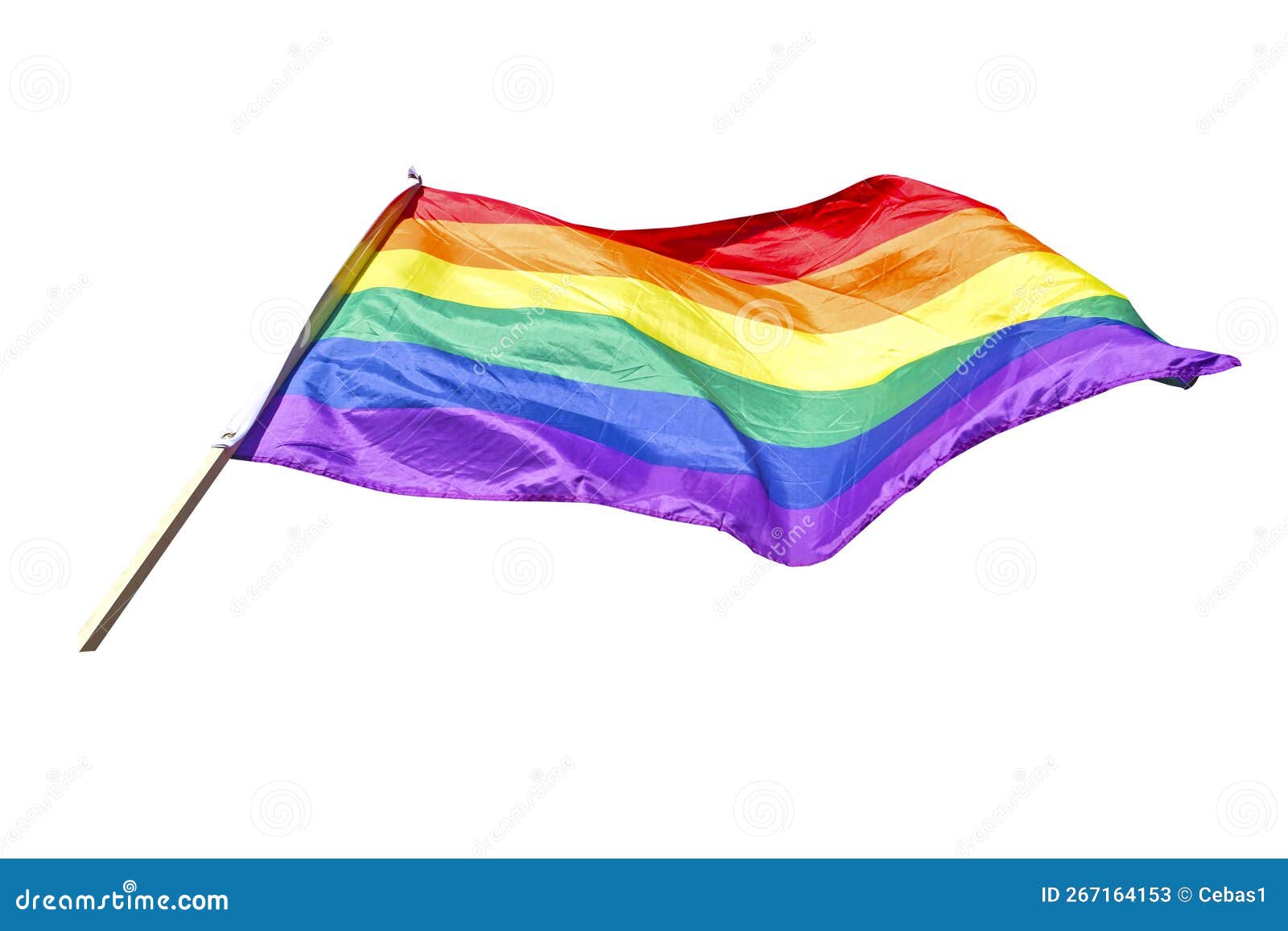 Rainbow Flag a Symbol for the LGBT Community Isolated Stock Image ...