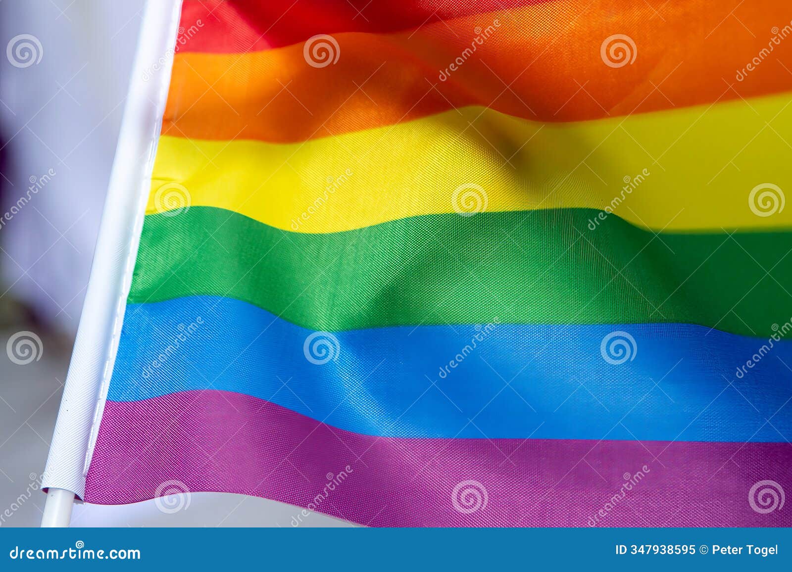 Rainbow Flag Symbolizing LGBTQIA+ Rights, Diversity, and Inclusivity ...