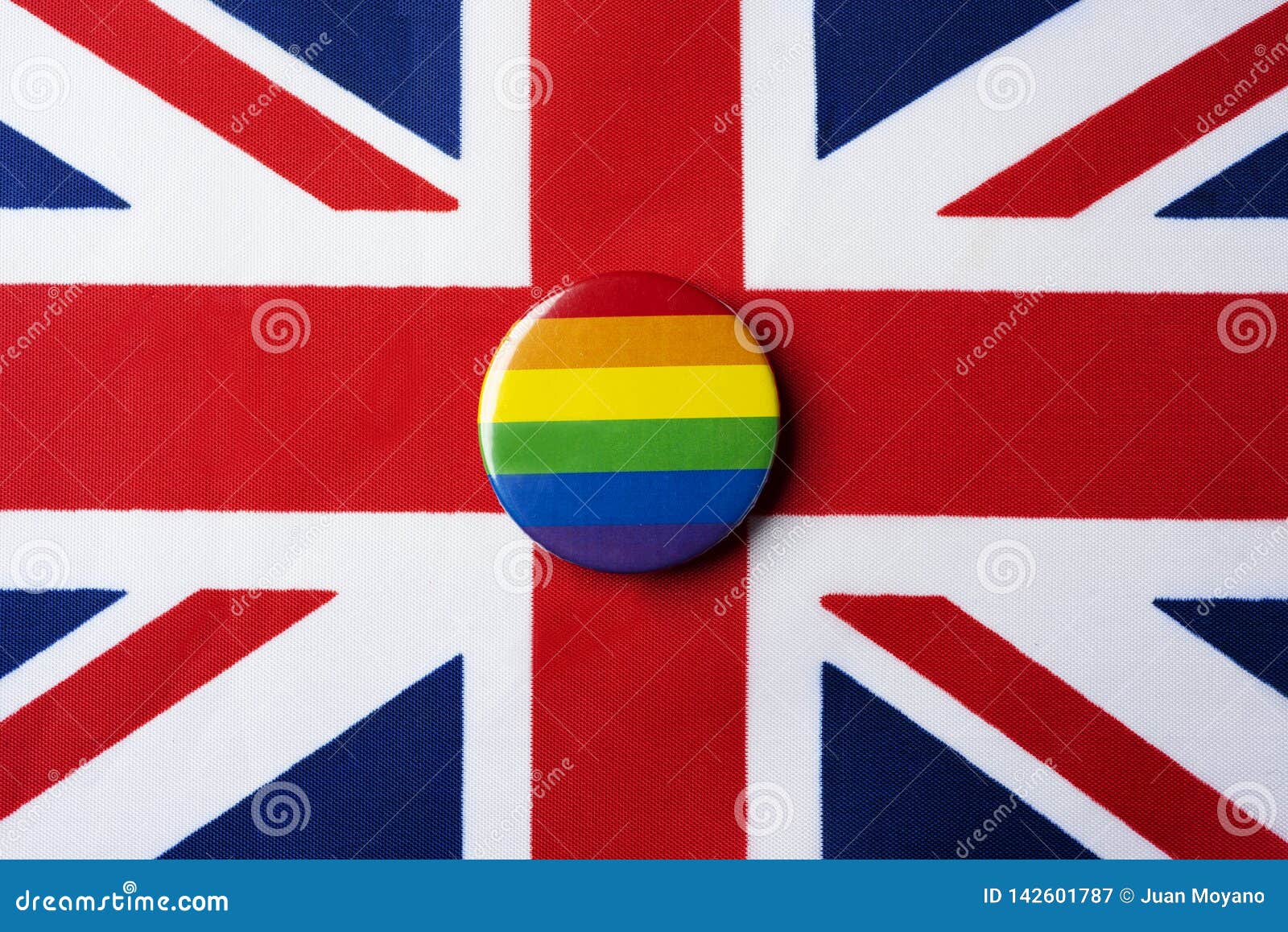 Rainbow Flag and Flag of the United Kingdom Stock Image - Image of ...