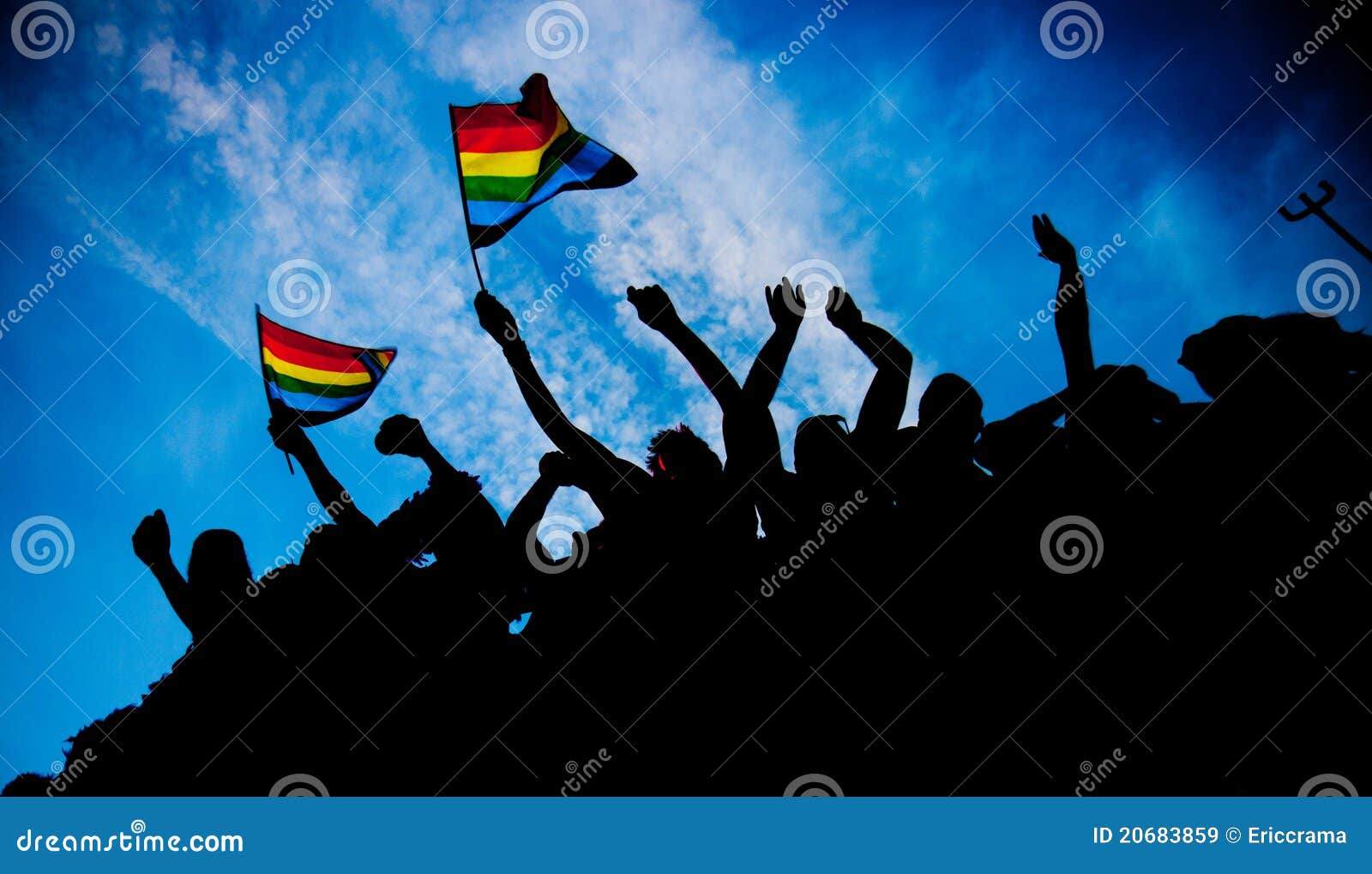 Rainbow Flags Royalty-Free Stock Photography | CartoonDealer.com #20683859