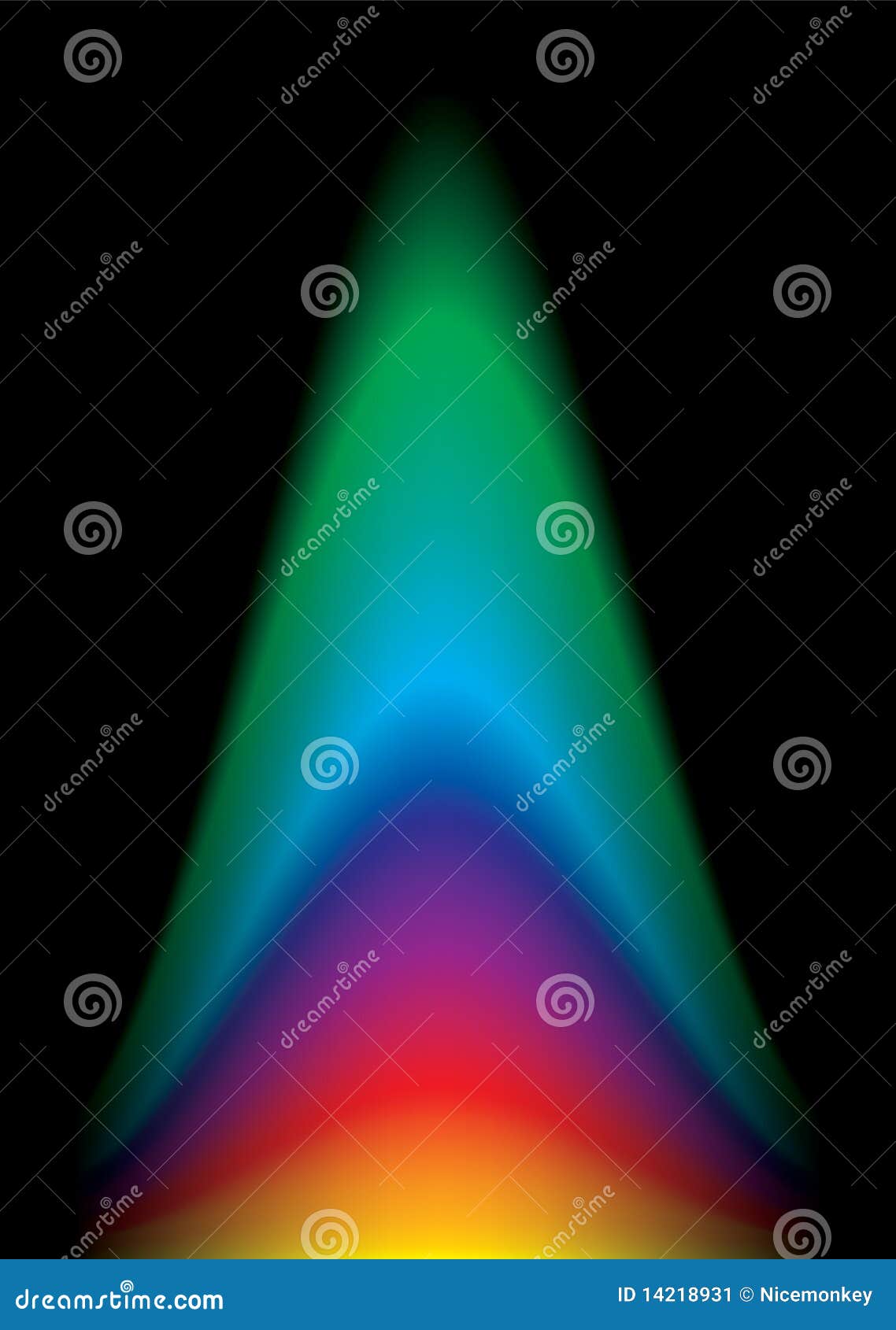 Rainbow flame glow stock vector. Illustration of decoration - 14218931