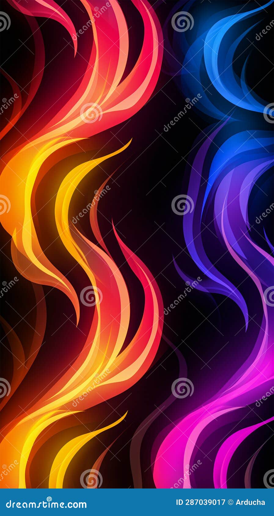 Rainbow Flames Seamless Texture Royalty-Free Stock Photography ...