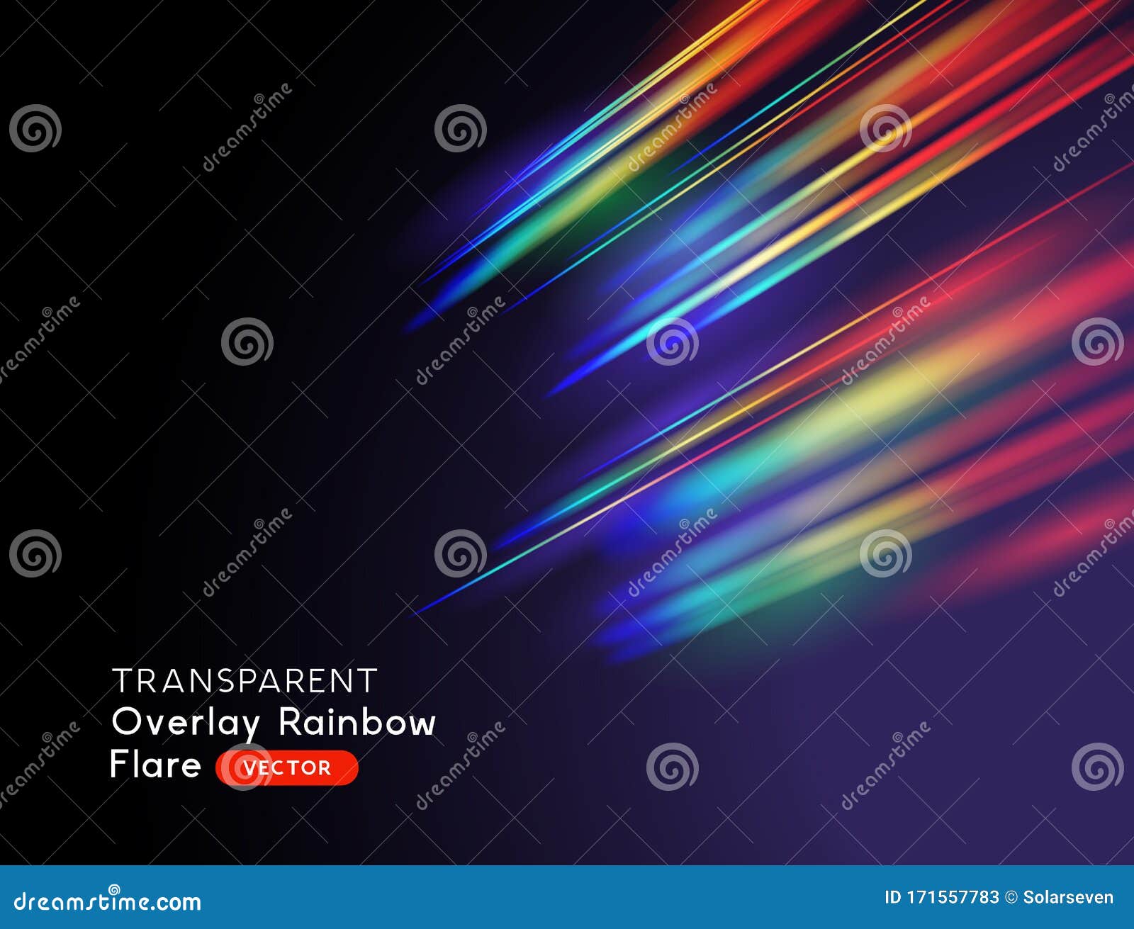 Rainbow Flare Optical Effect Cartoon Vector | CartoonDealer.com #171557783