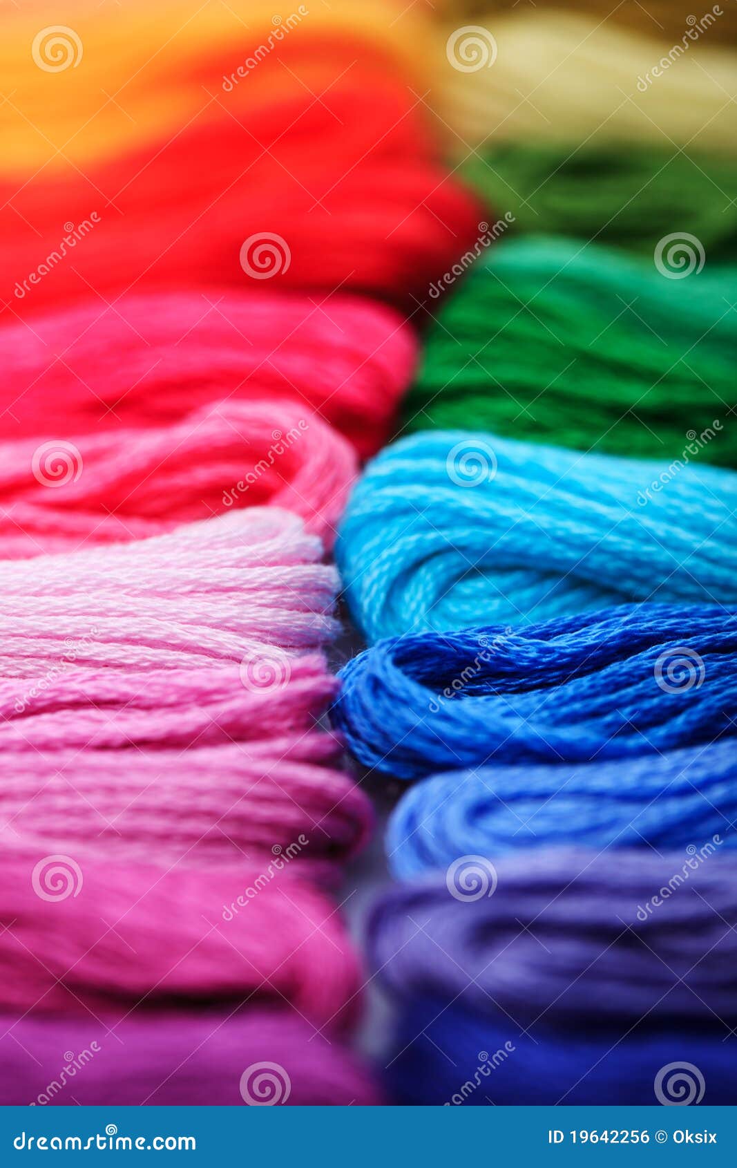 Rainbow floss stock photo. Image of colourfull, studio - 19642256