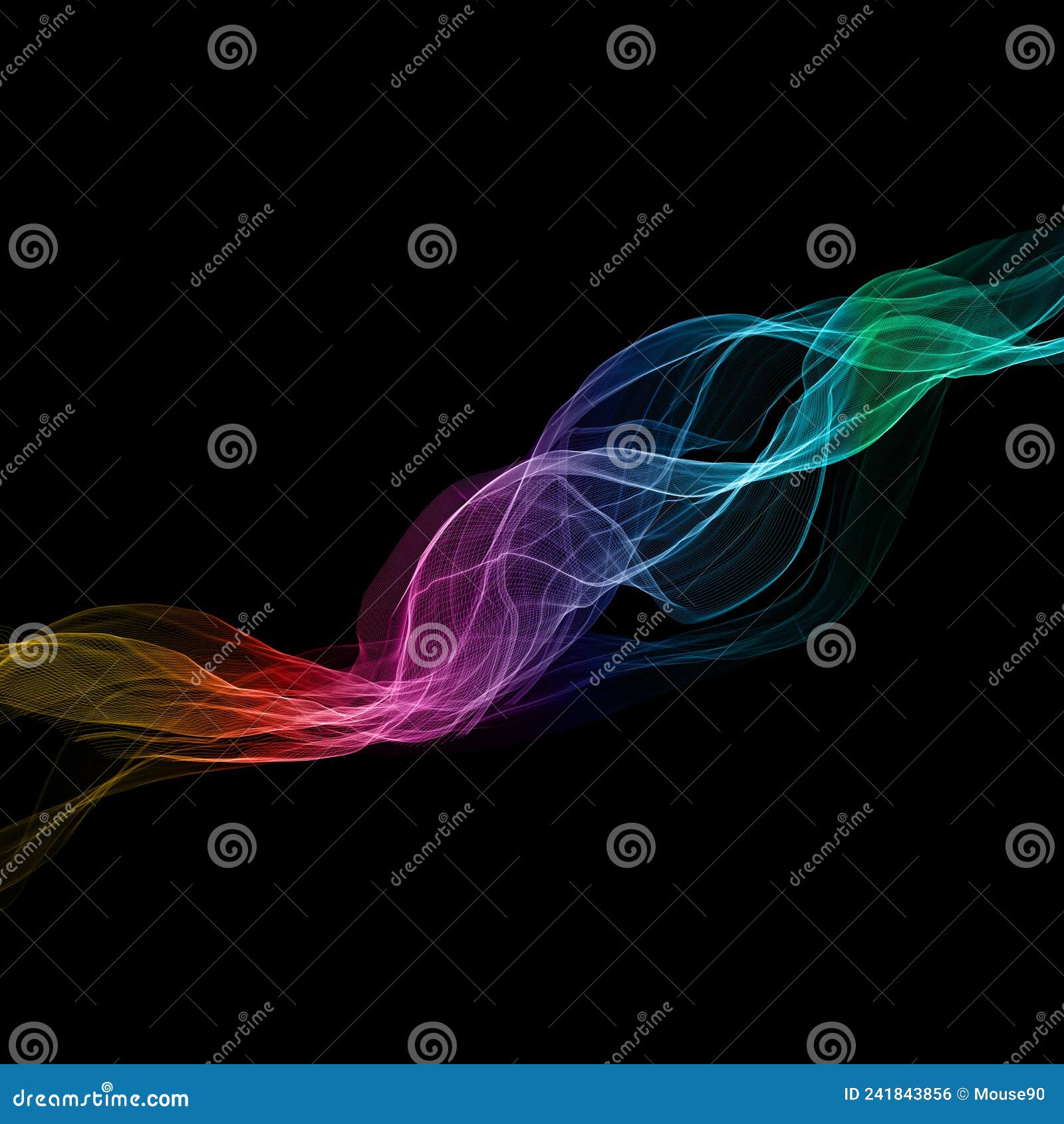Rainbow flow stock vector. Illustration of spectrum - 241843856
