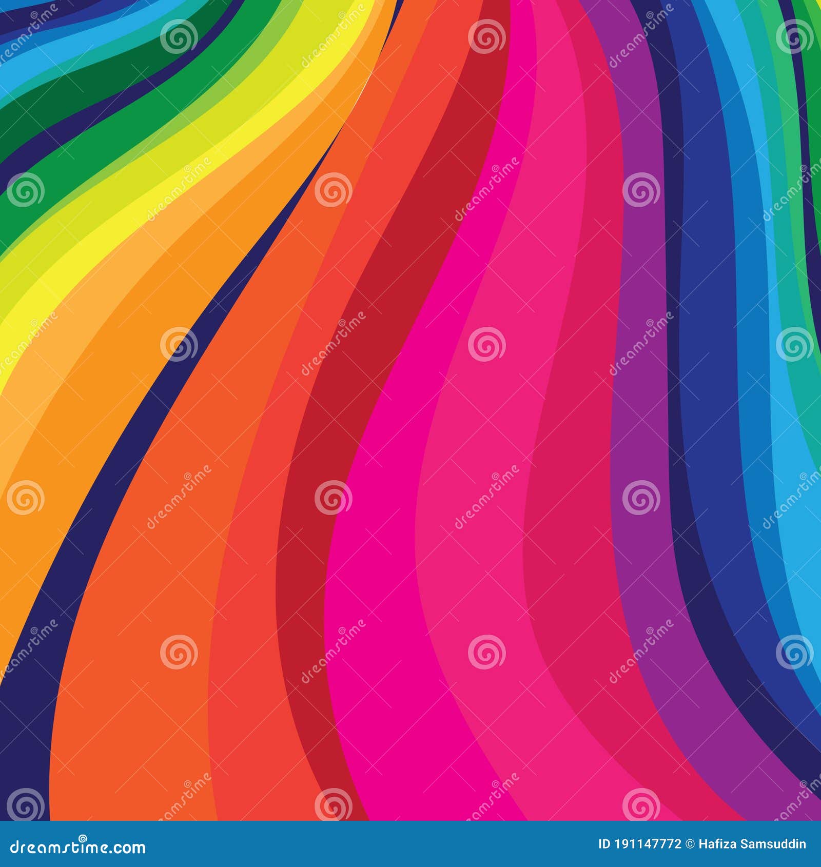 Rainbow Flow Background. Vector Illustration Decorative Design Stock ...