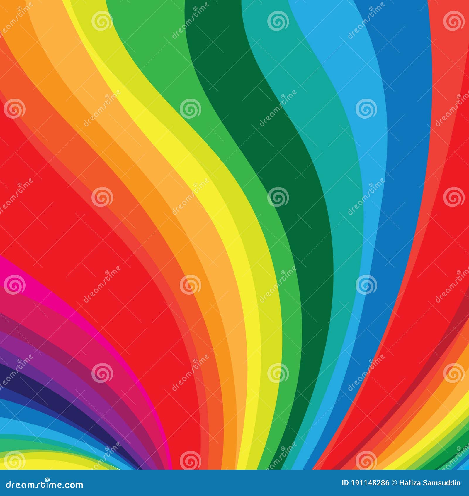 Rainbow Flow Background. Vector Illustration Decorative Design Stock ...