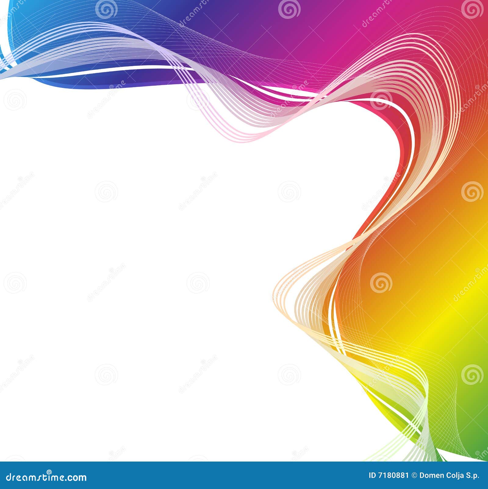 Lined Art Rainbow Flow Cartoon Vector | CartoonDealer.com #6836401