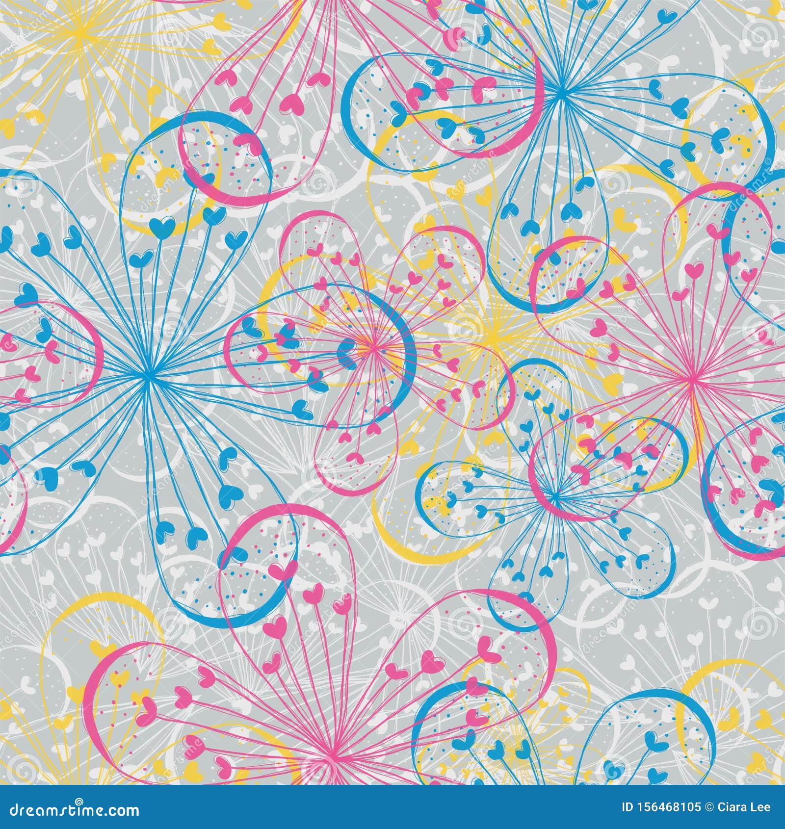 Rainbow Flower Power stock vector. Illustration of floral - 156468105