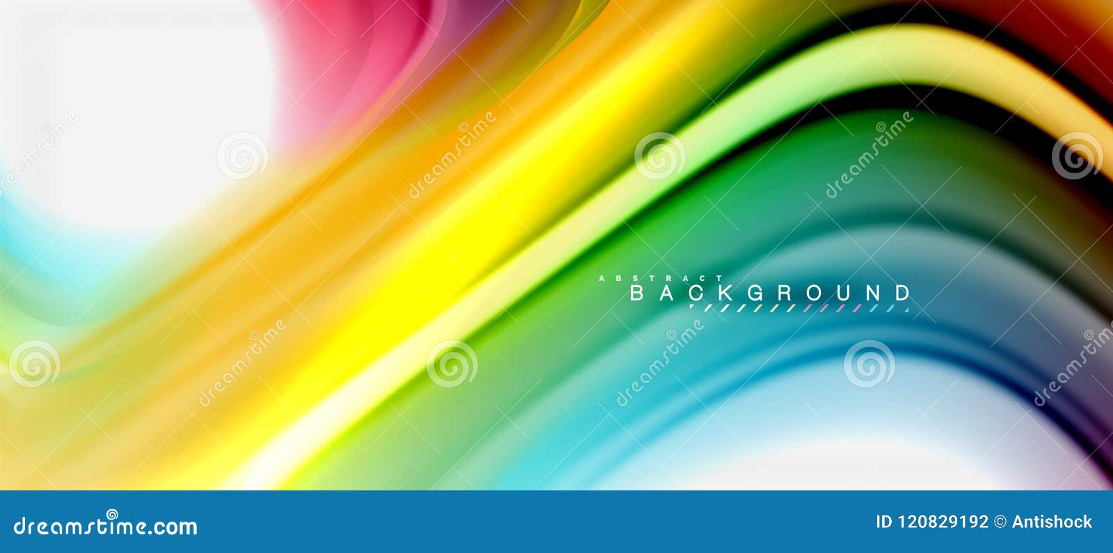 Rainbow Fluid Colors Abstract Background Twisted Liquid Design ...