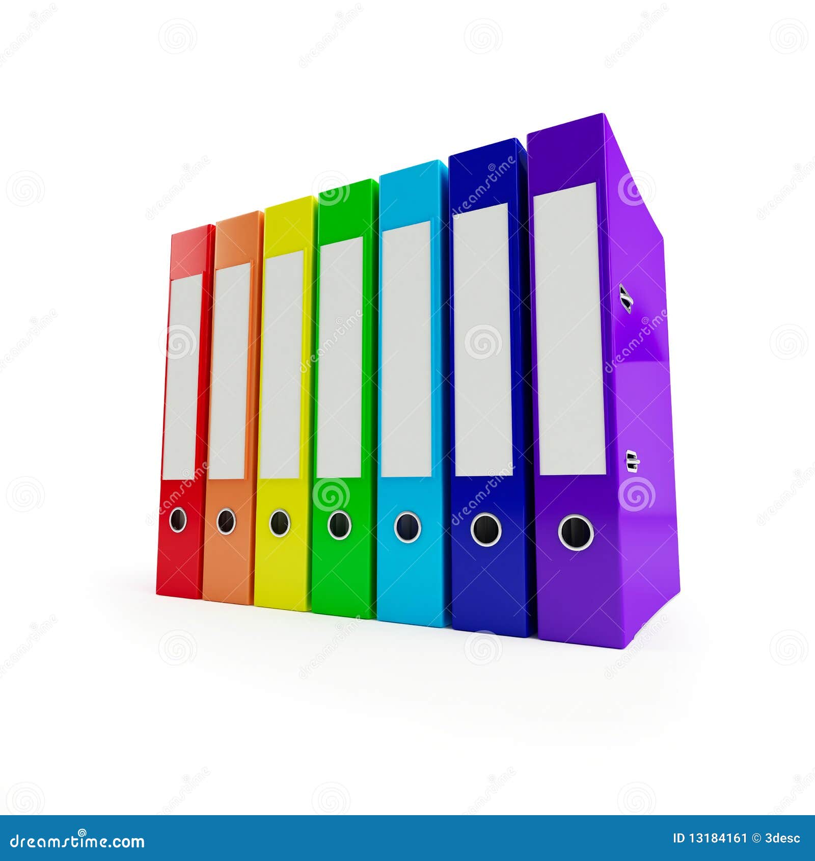 Rainbow folder stock illustration. Illustration of backgrounds - 13184161